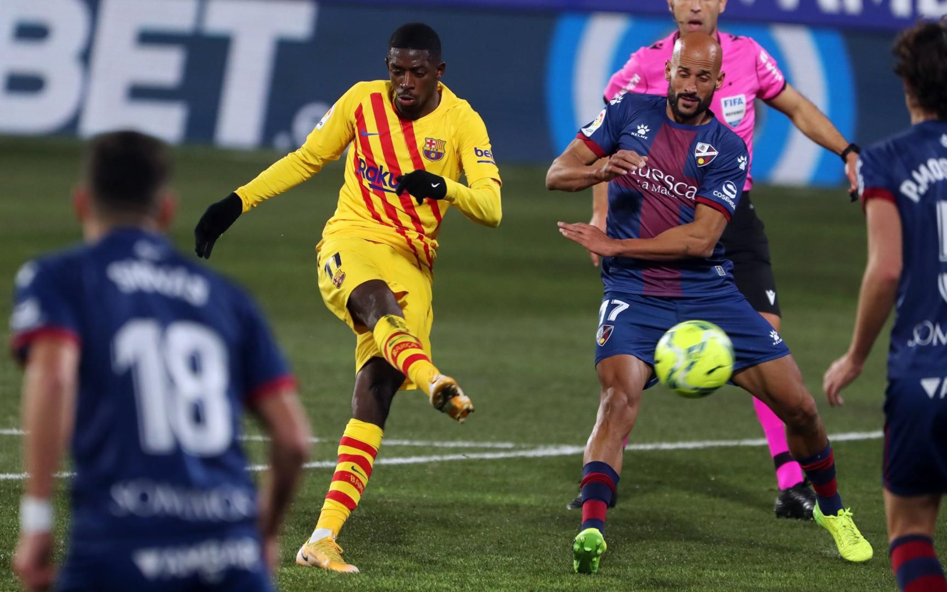 The win at Huesca in photos