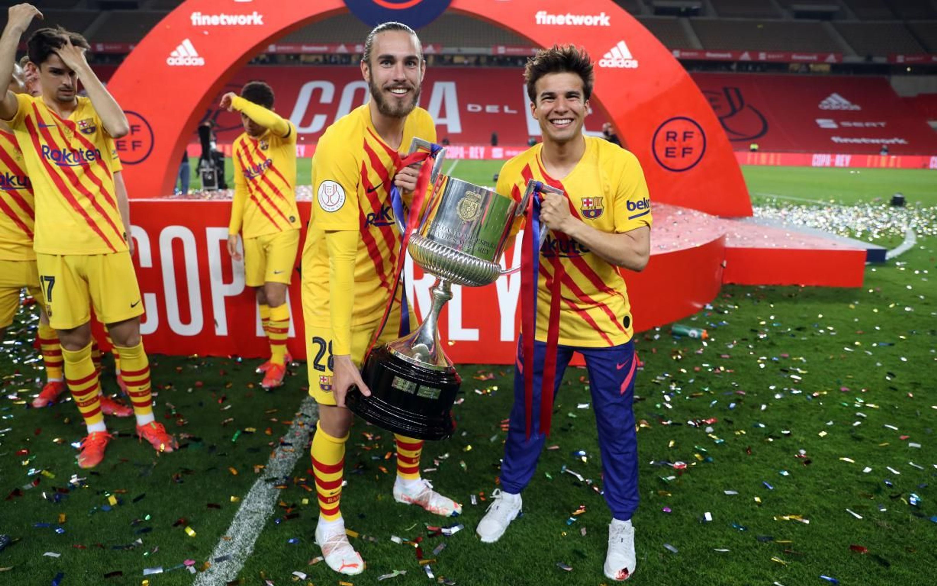 The celebrations from the Copa del Rey victory