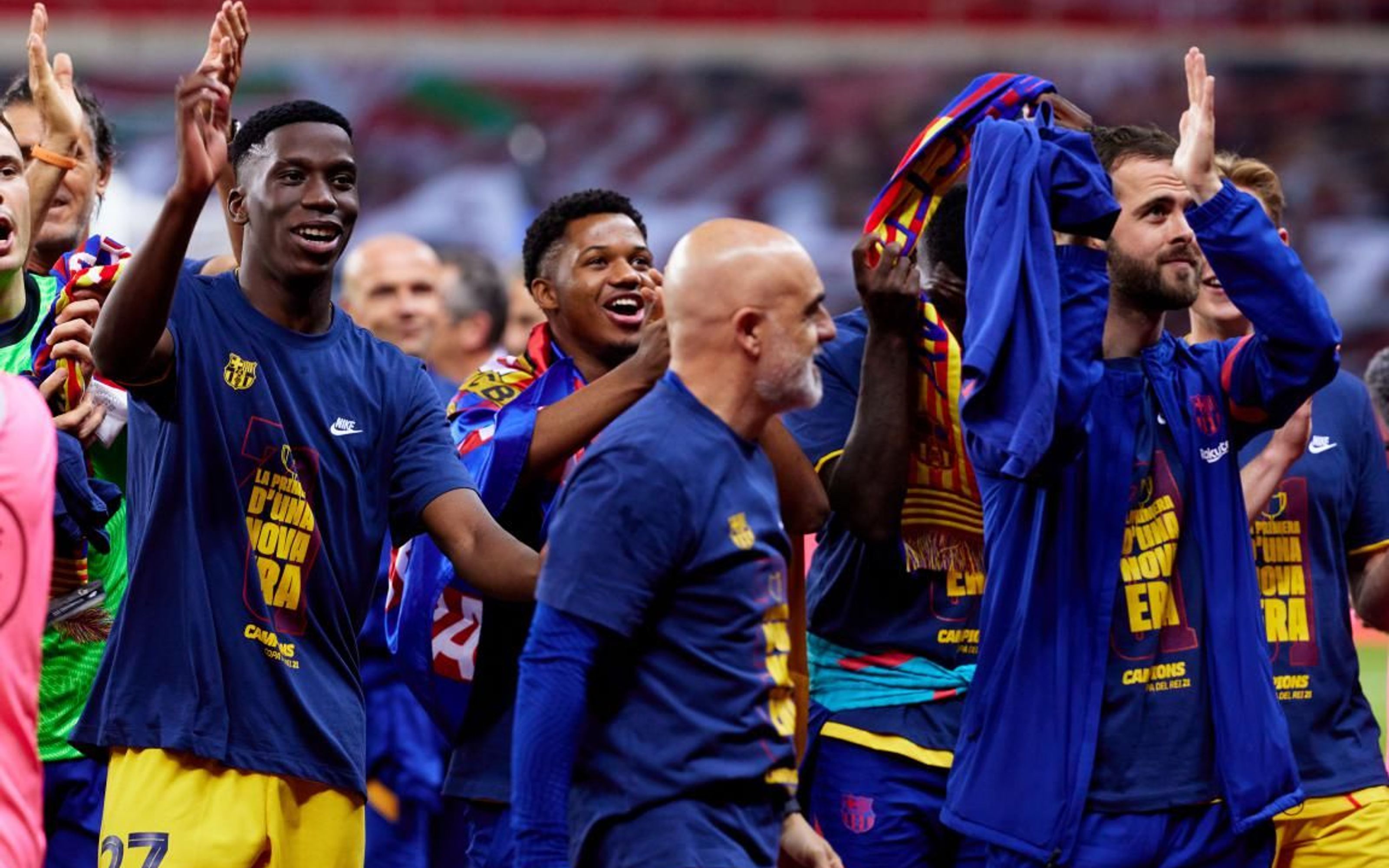 The celebrations from the Copa del Rey victory