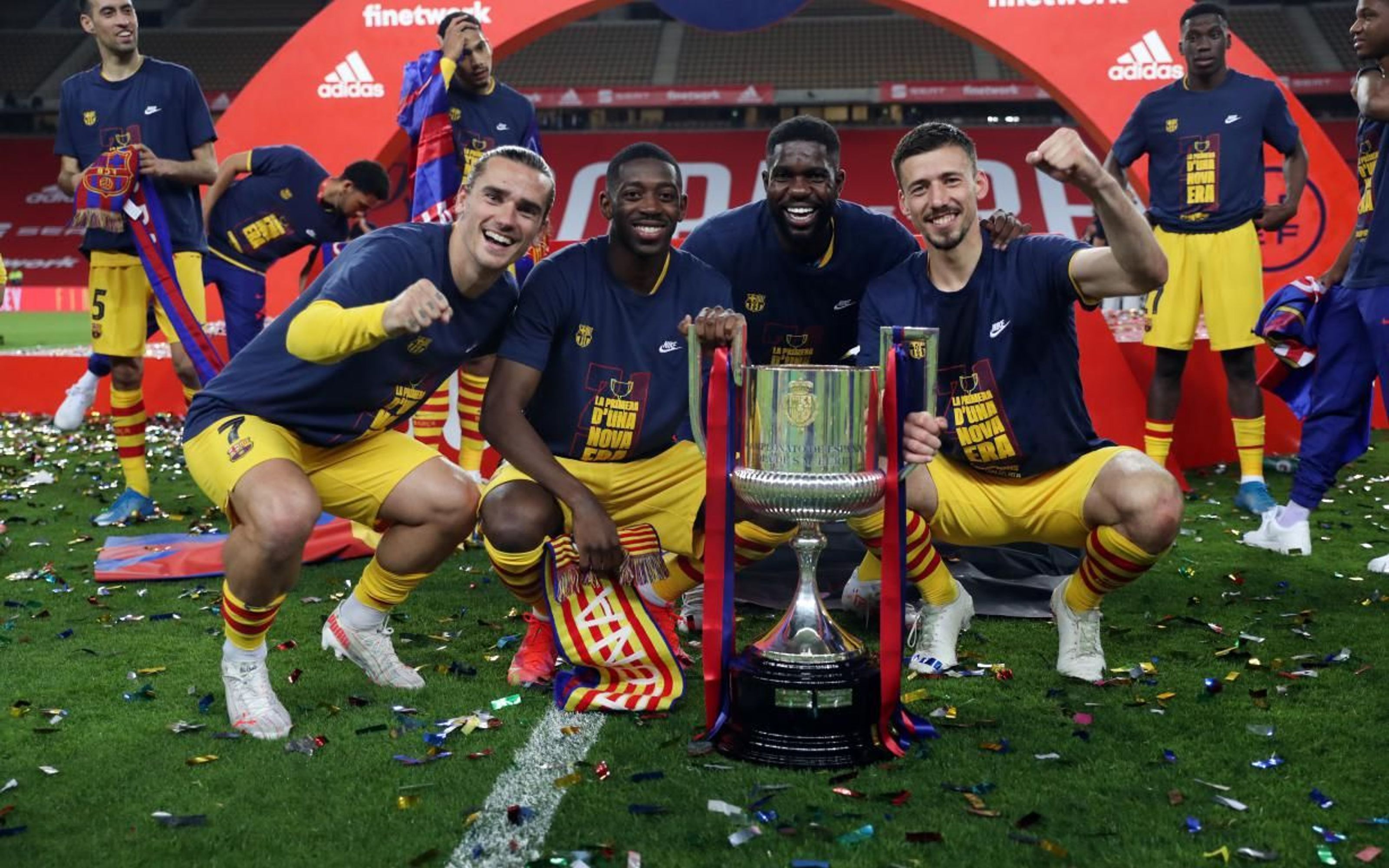 The celebrations from the Copa del Rey victory