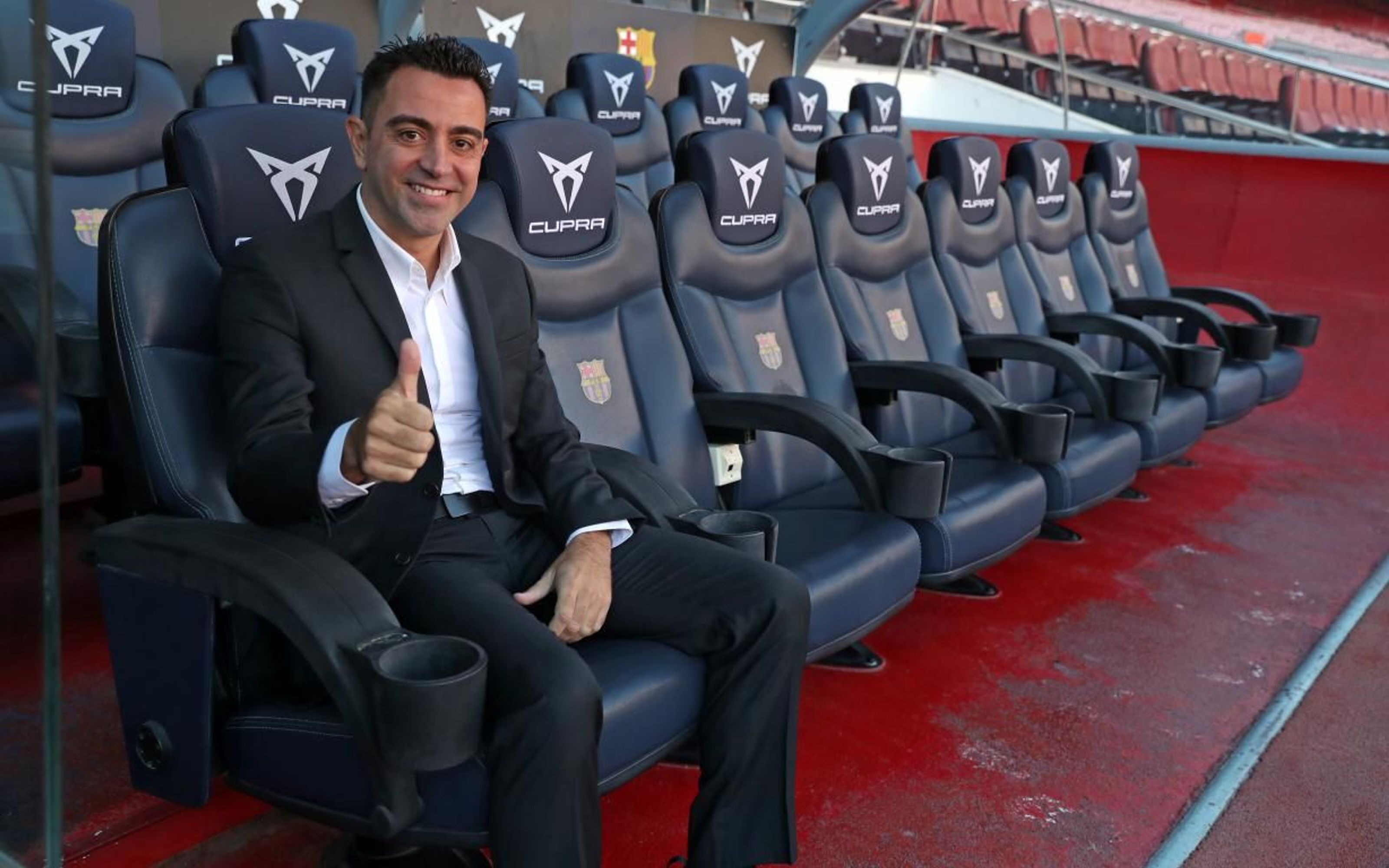 La présentation de Xavi, en images