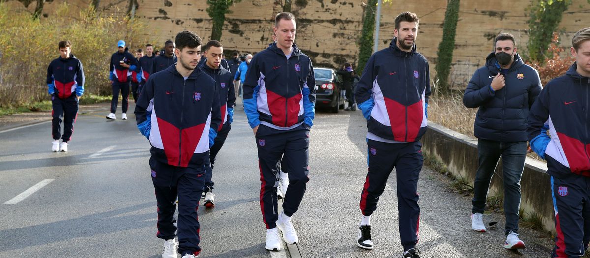 Passeig matinal abans de l'Osasuna - Barça