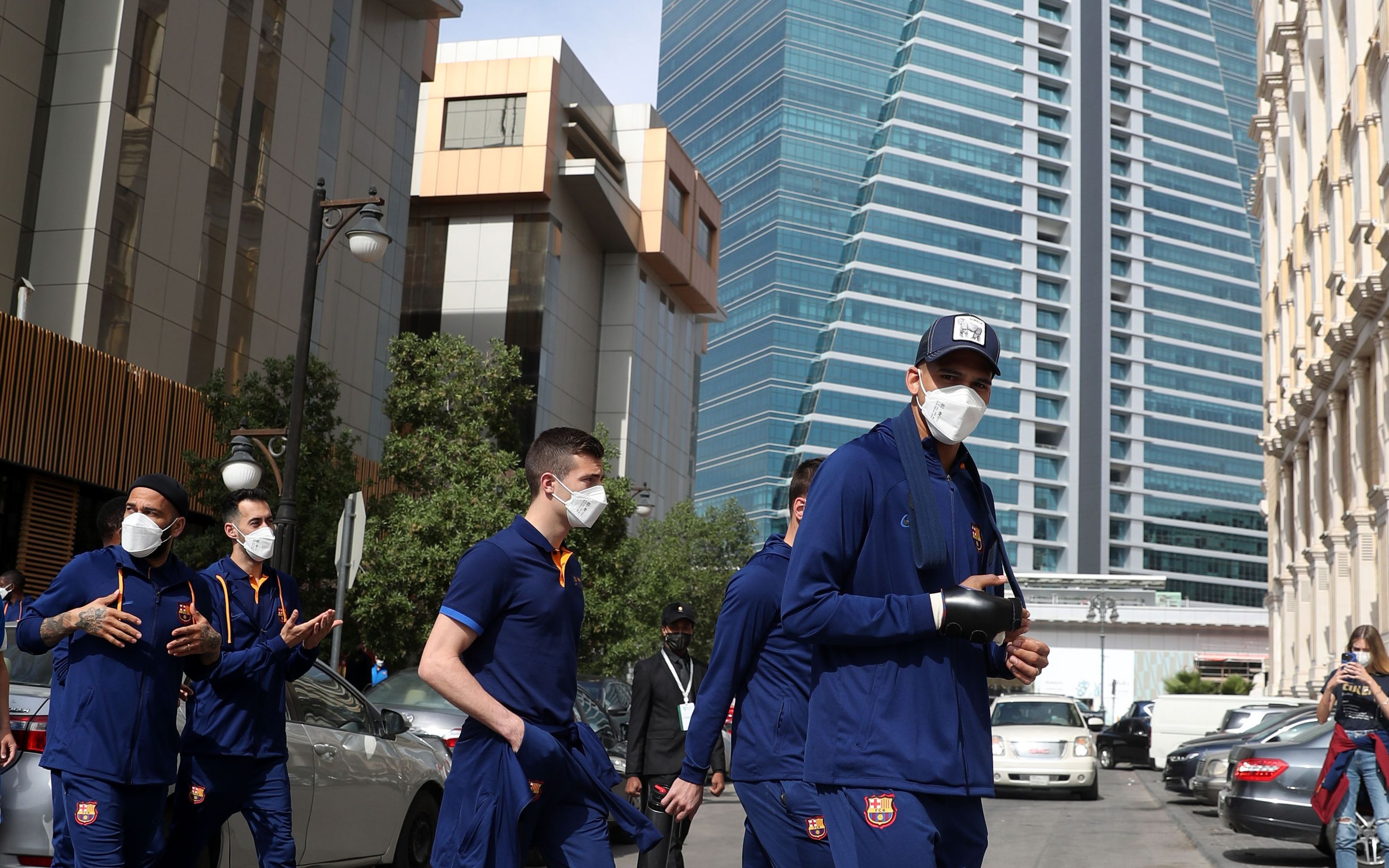 El passeig matinal a Riad, en imatges