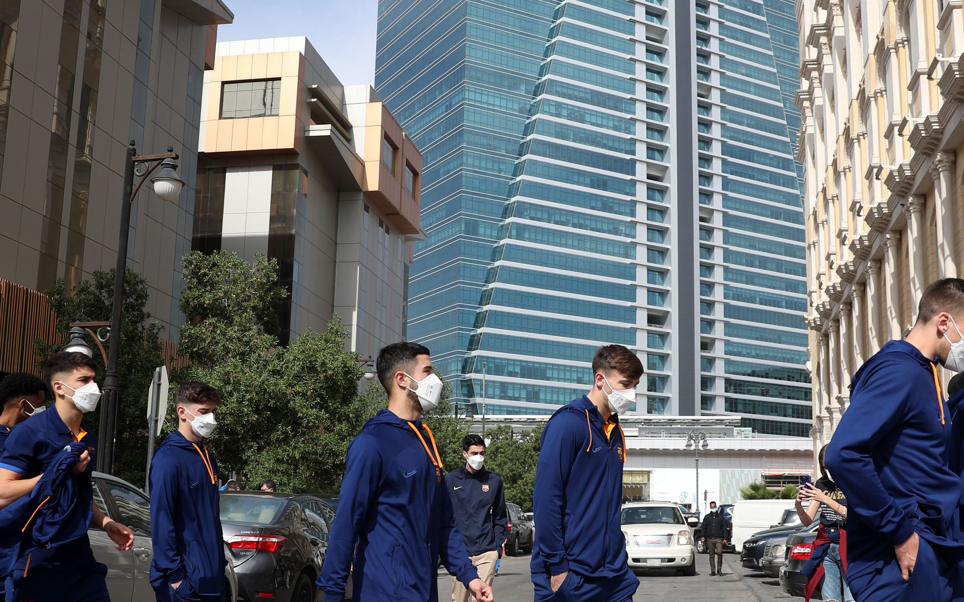 El passeig matinal a Riad, en imatges