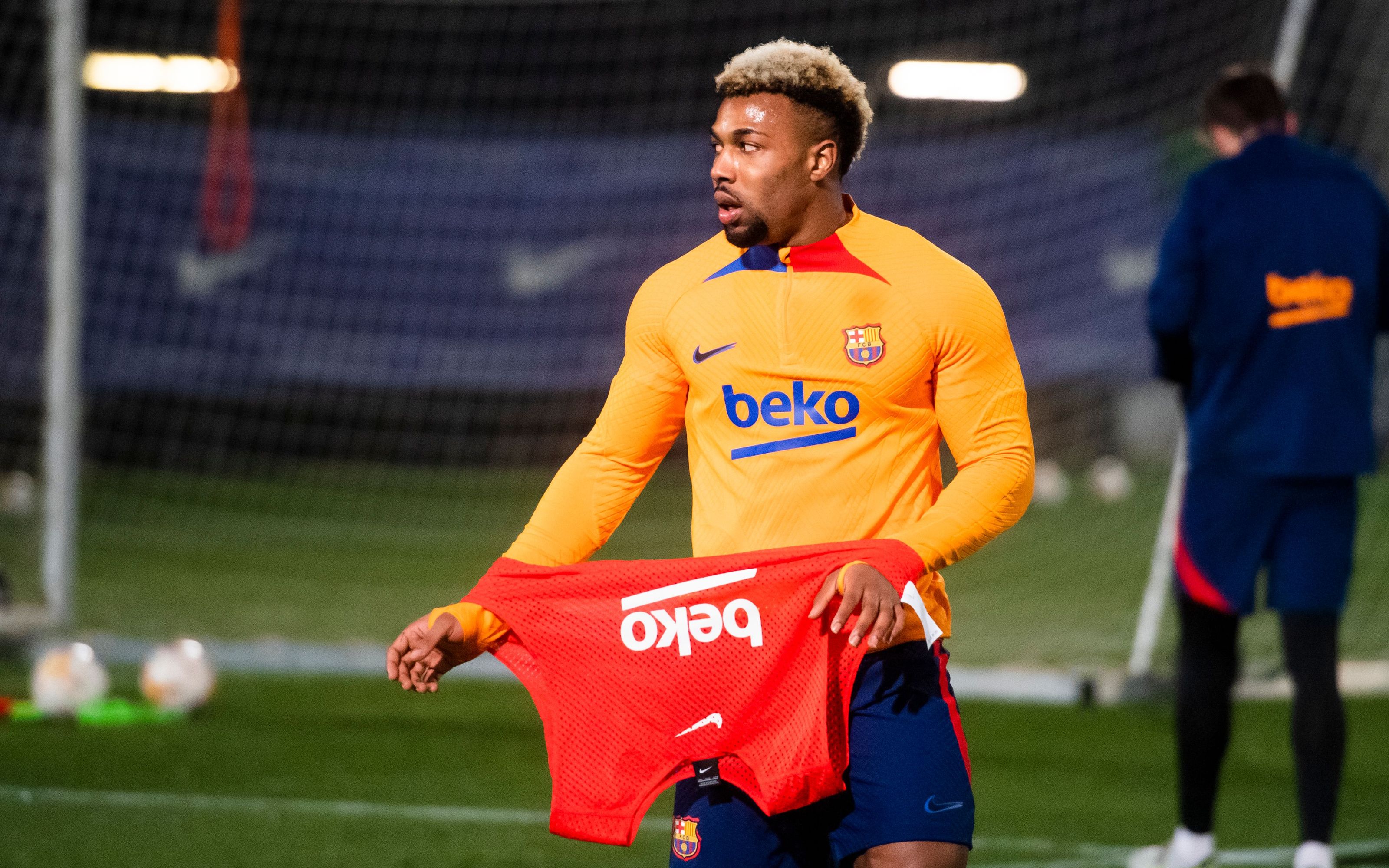 El primer entrenamiento de Adama, en imágenes