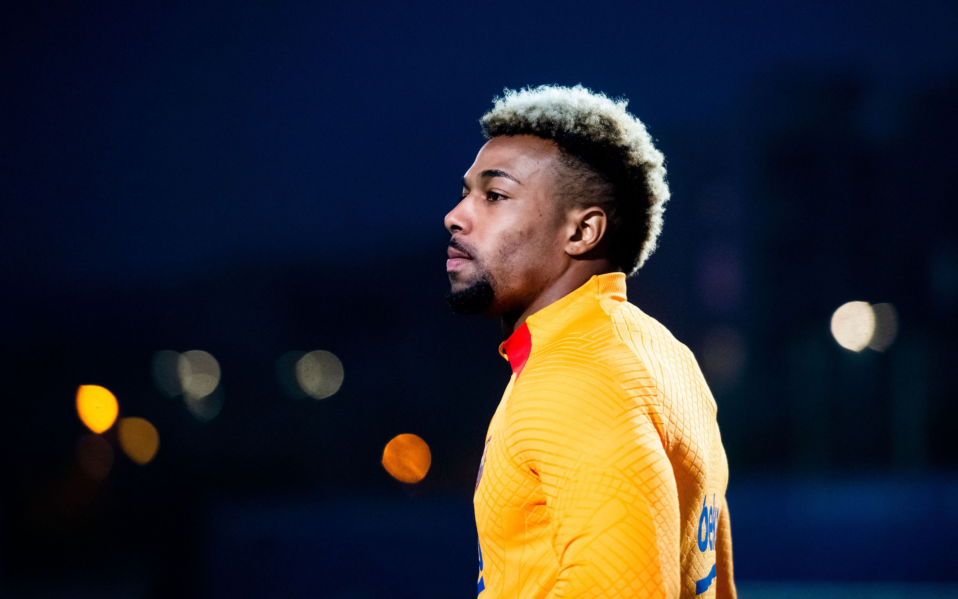 El primer entrenamiento de Adama, en imágenes