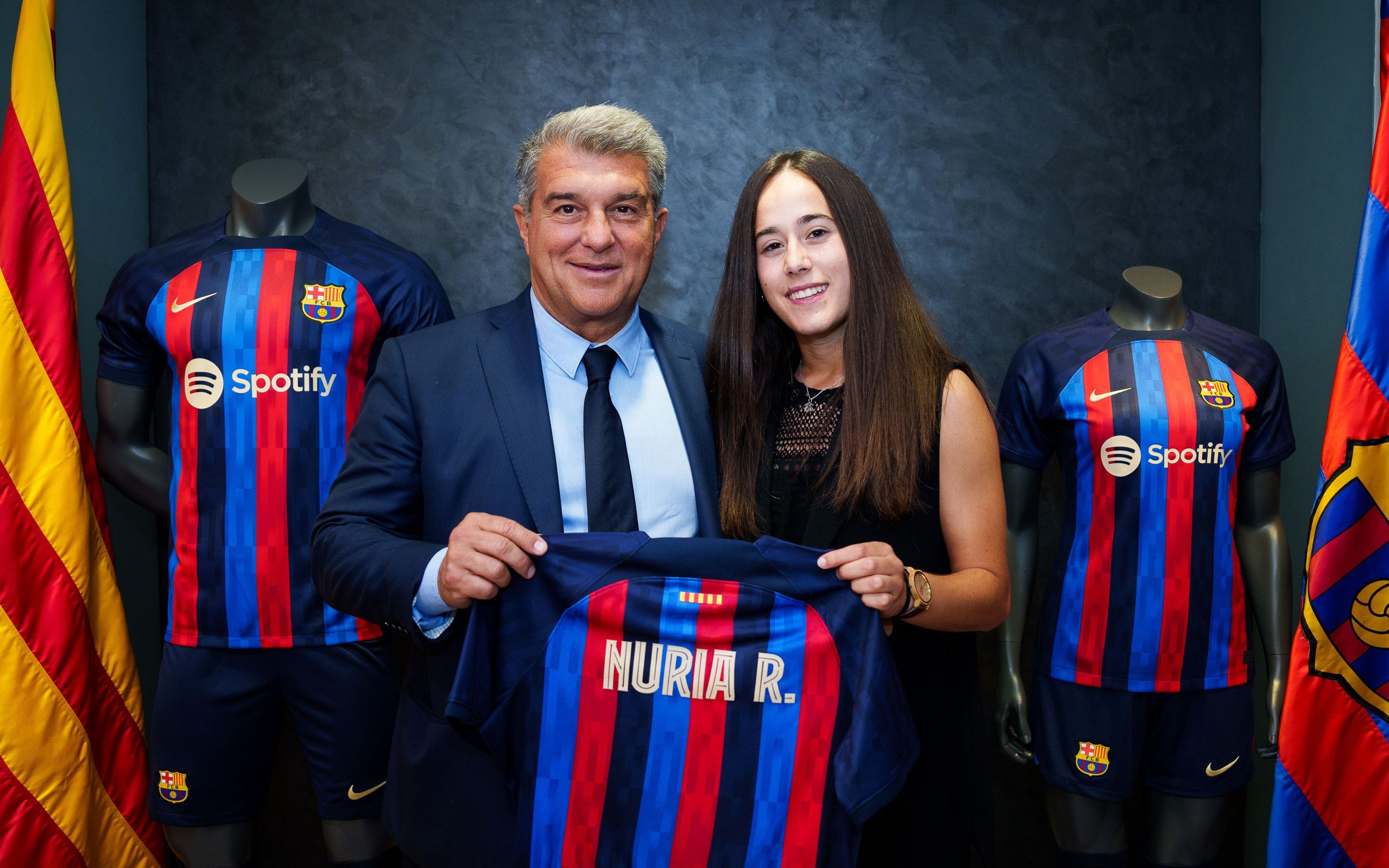 Nuria Rábano's first day at Barça