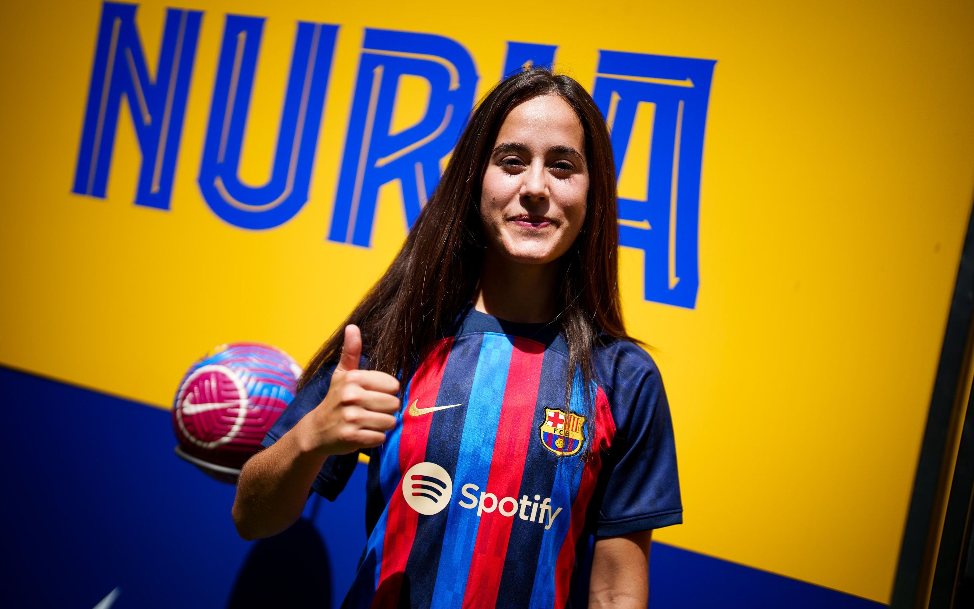 Nuria Rábano's first day at Barça