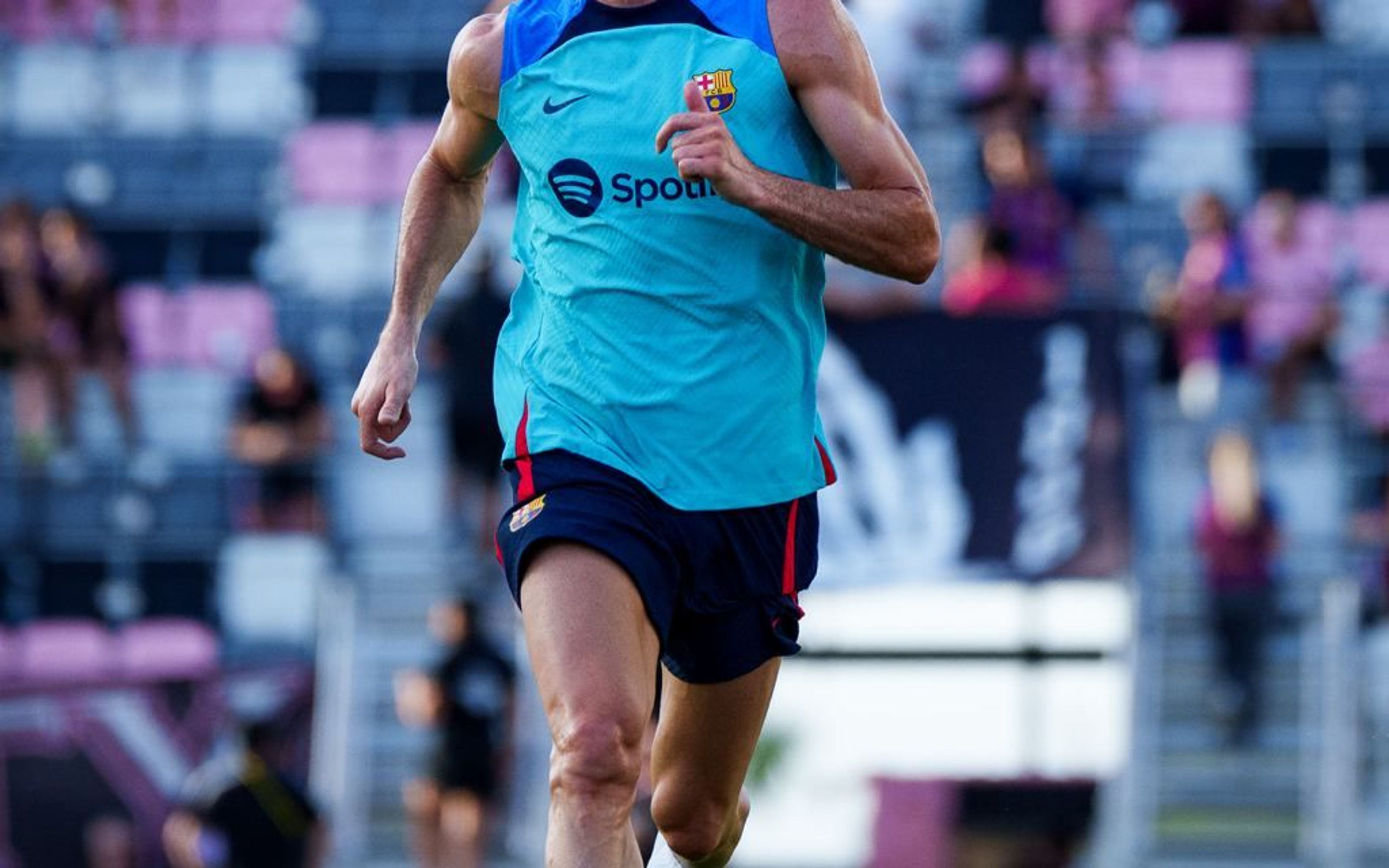 Lewandowski training in Miami