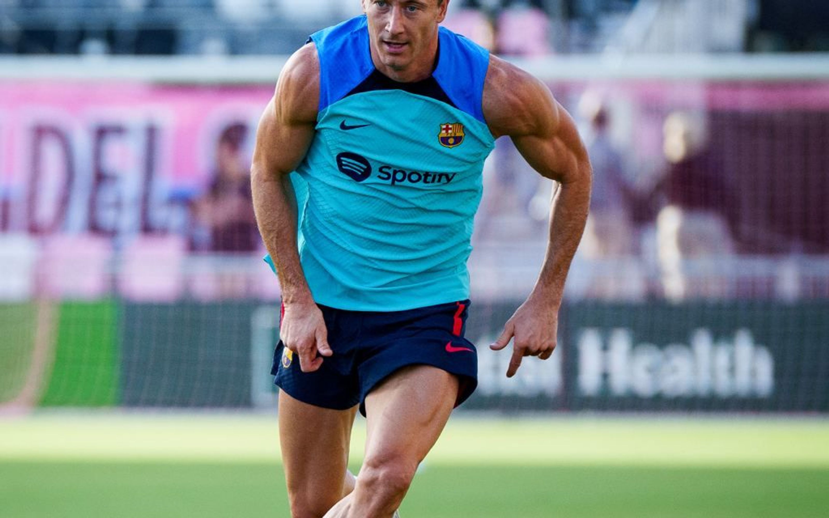 Entrenamiento de Lewandowski en Miami