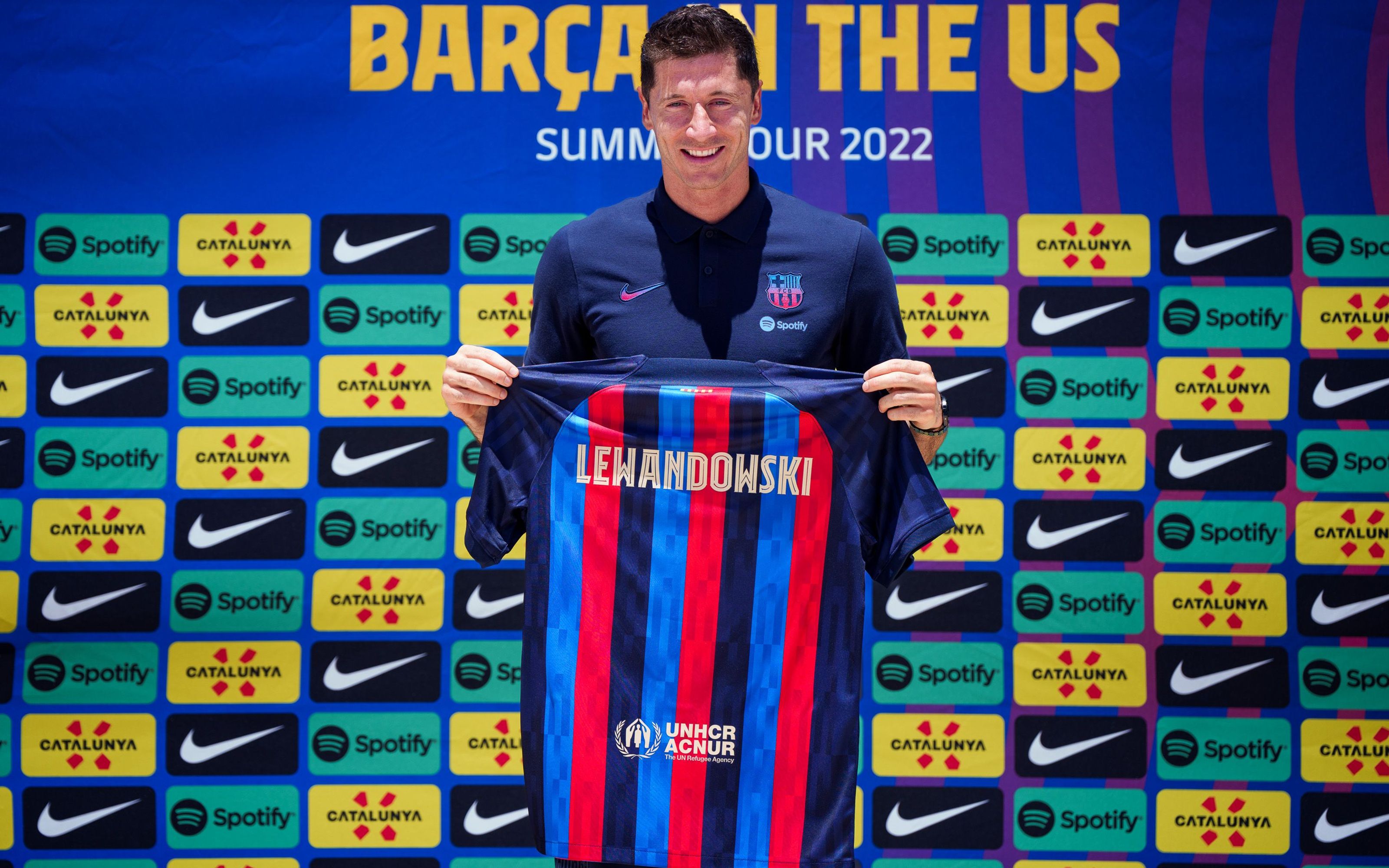 La présentation de Lewandowski, à Miami