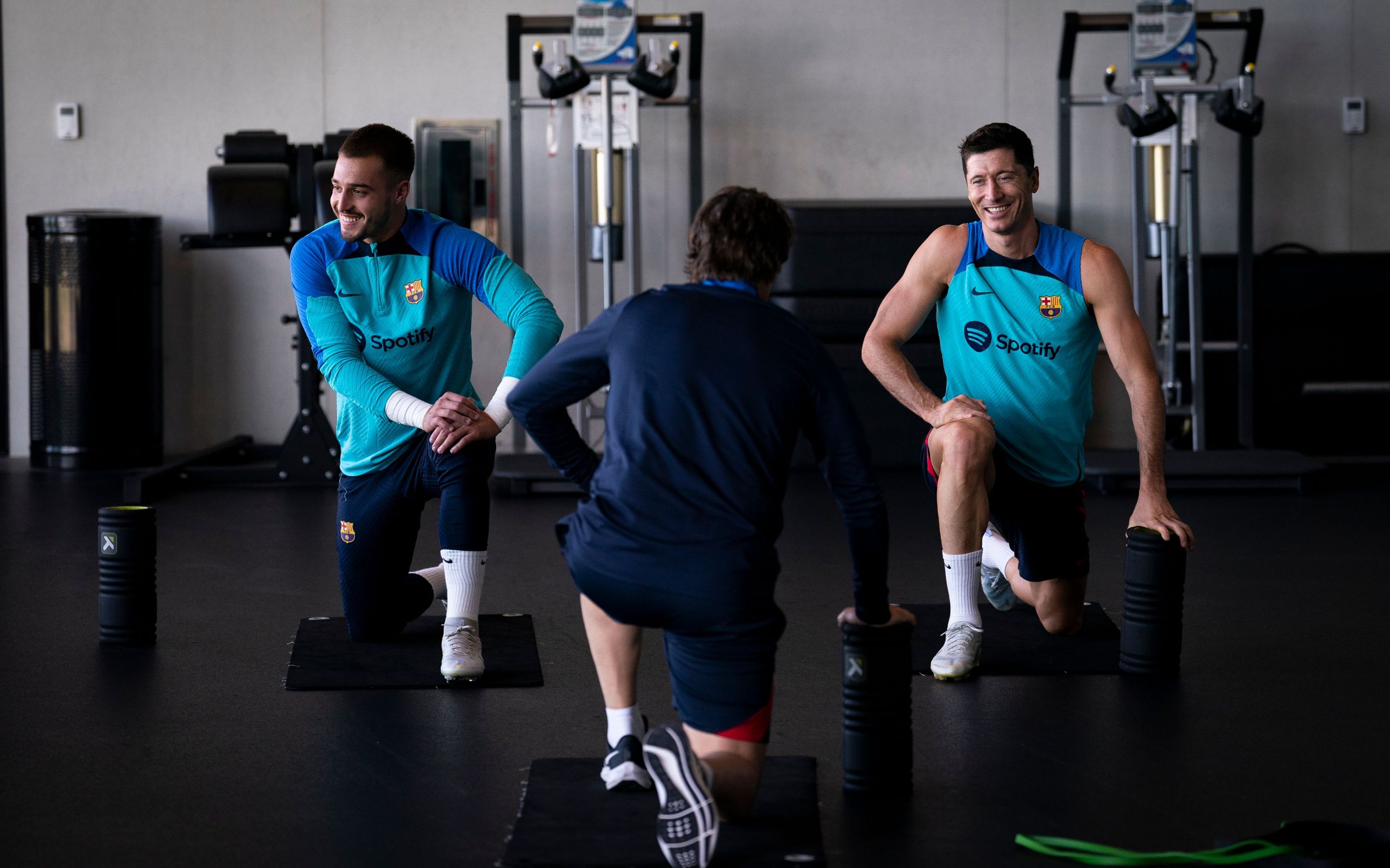 Lewandowski puts in the work