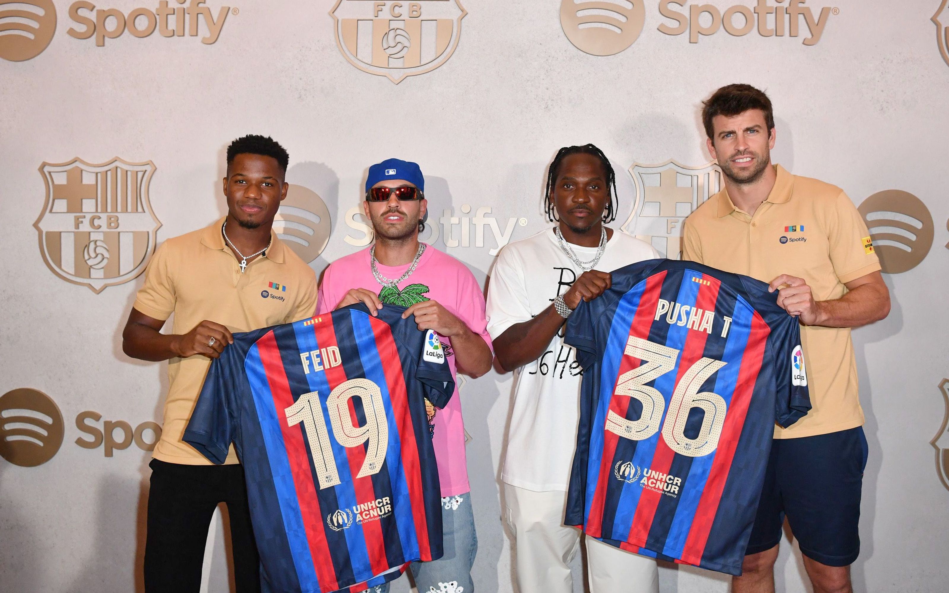 Barça and Spotify celebrate their sponsorship agreement with a musical ...