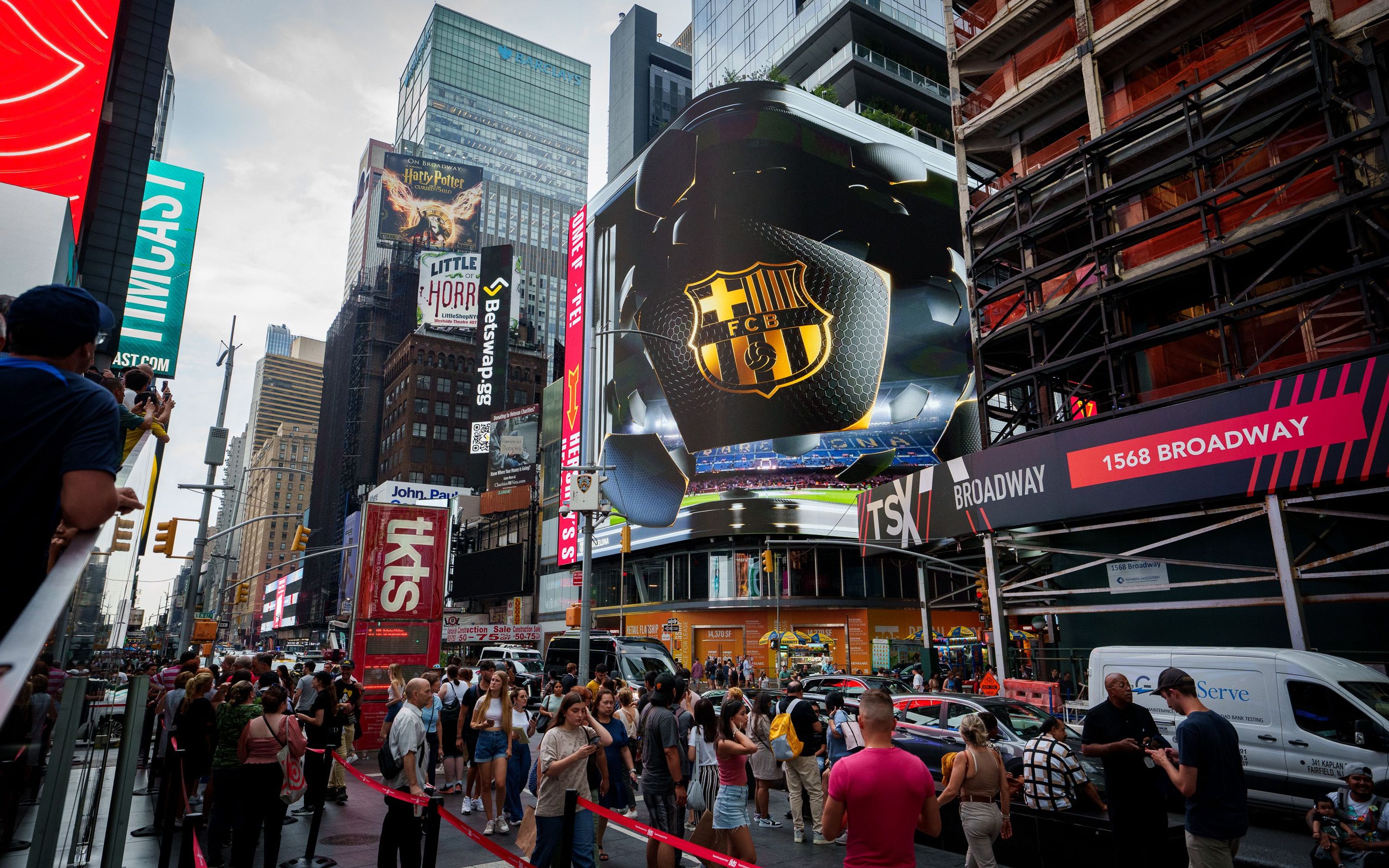 Times Square aux couleurs du Barça