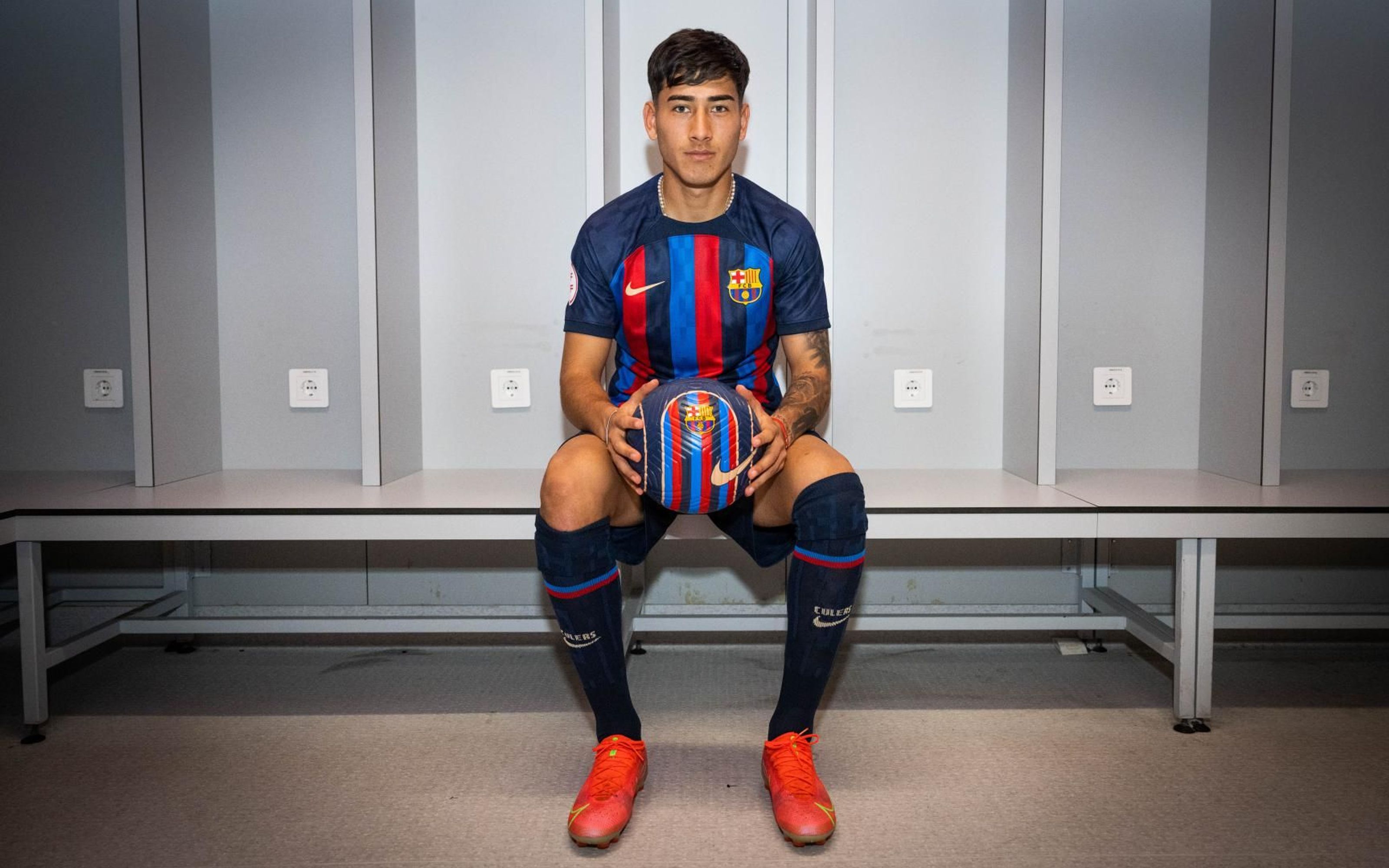 El primer dia de Román Vega com a blaugrana (22-09-22)