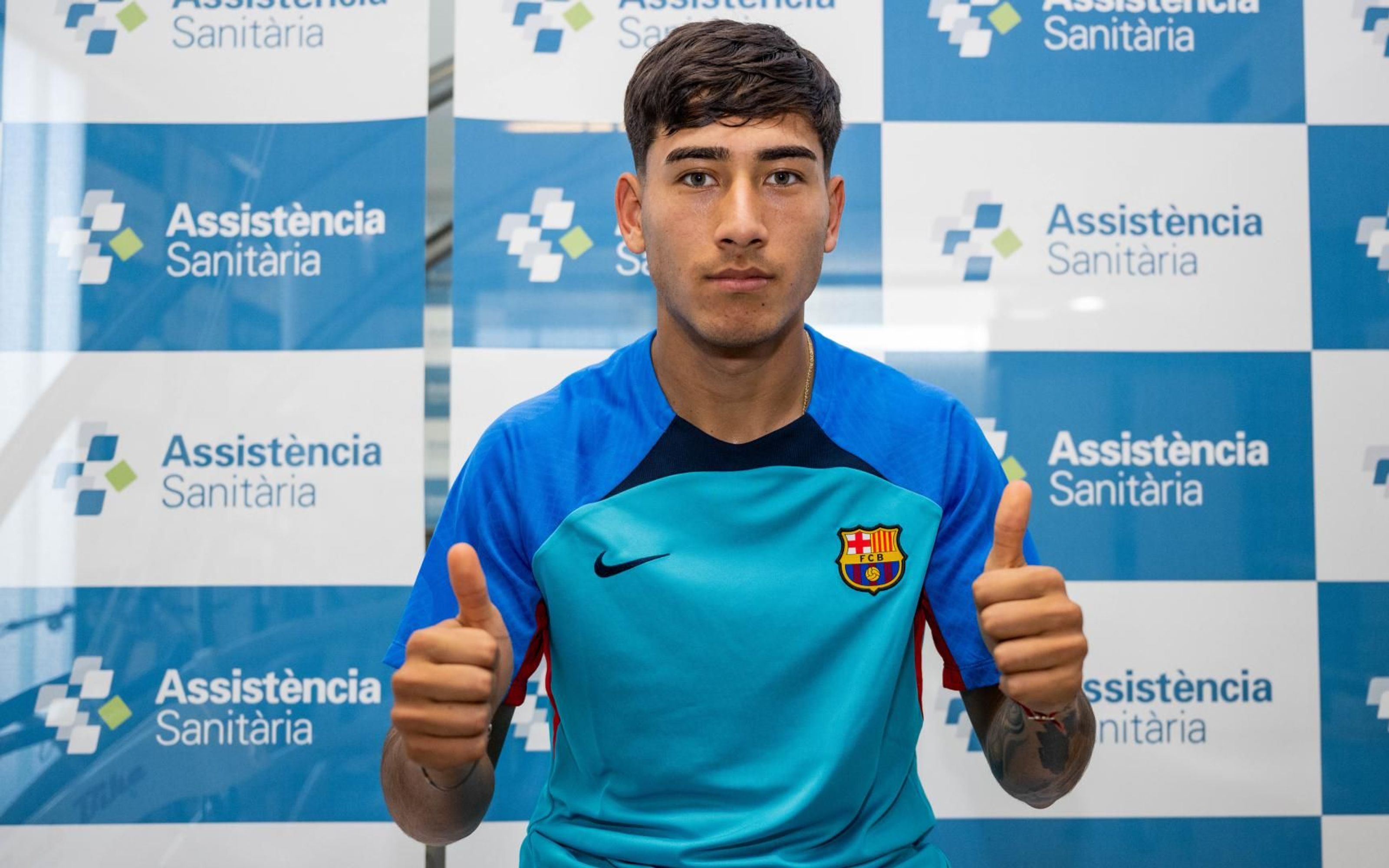 El primer día de Román Vega como blaugrana (22-09-22)
