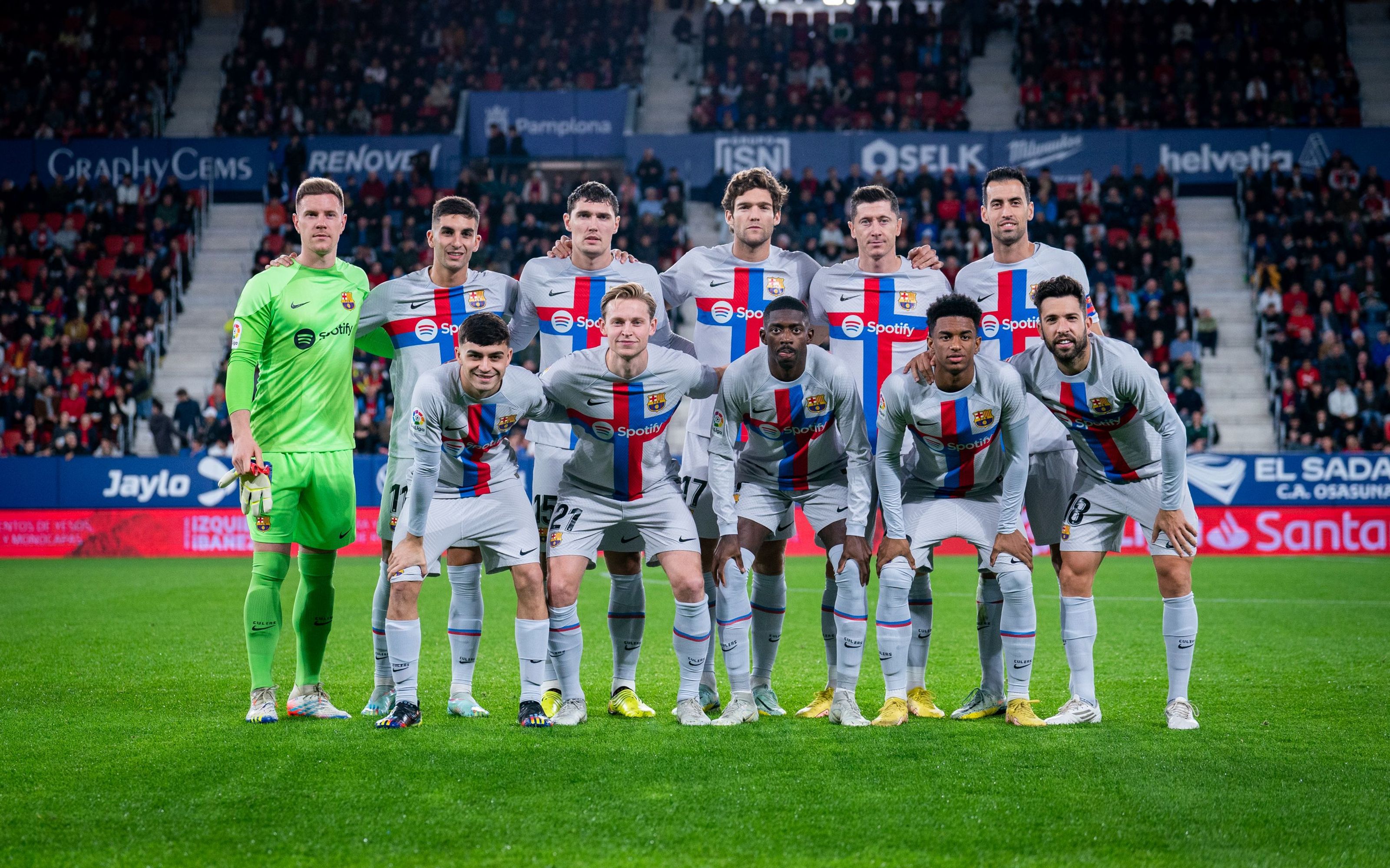 The win at Osasuna in photos