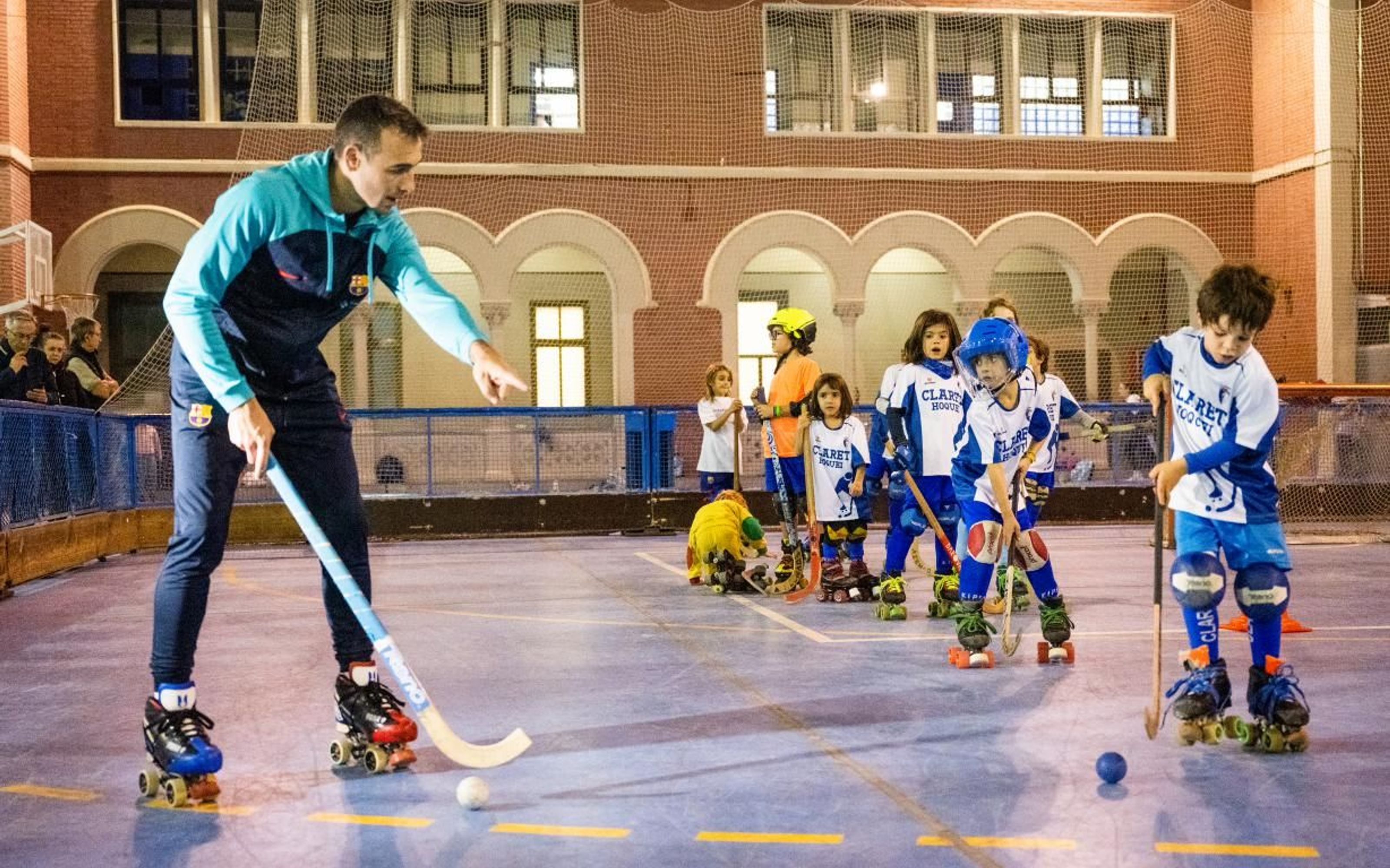 Entrenamiento de Sergi Panadero y Sergi Llorca con el Claret