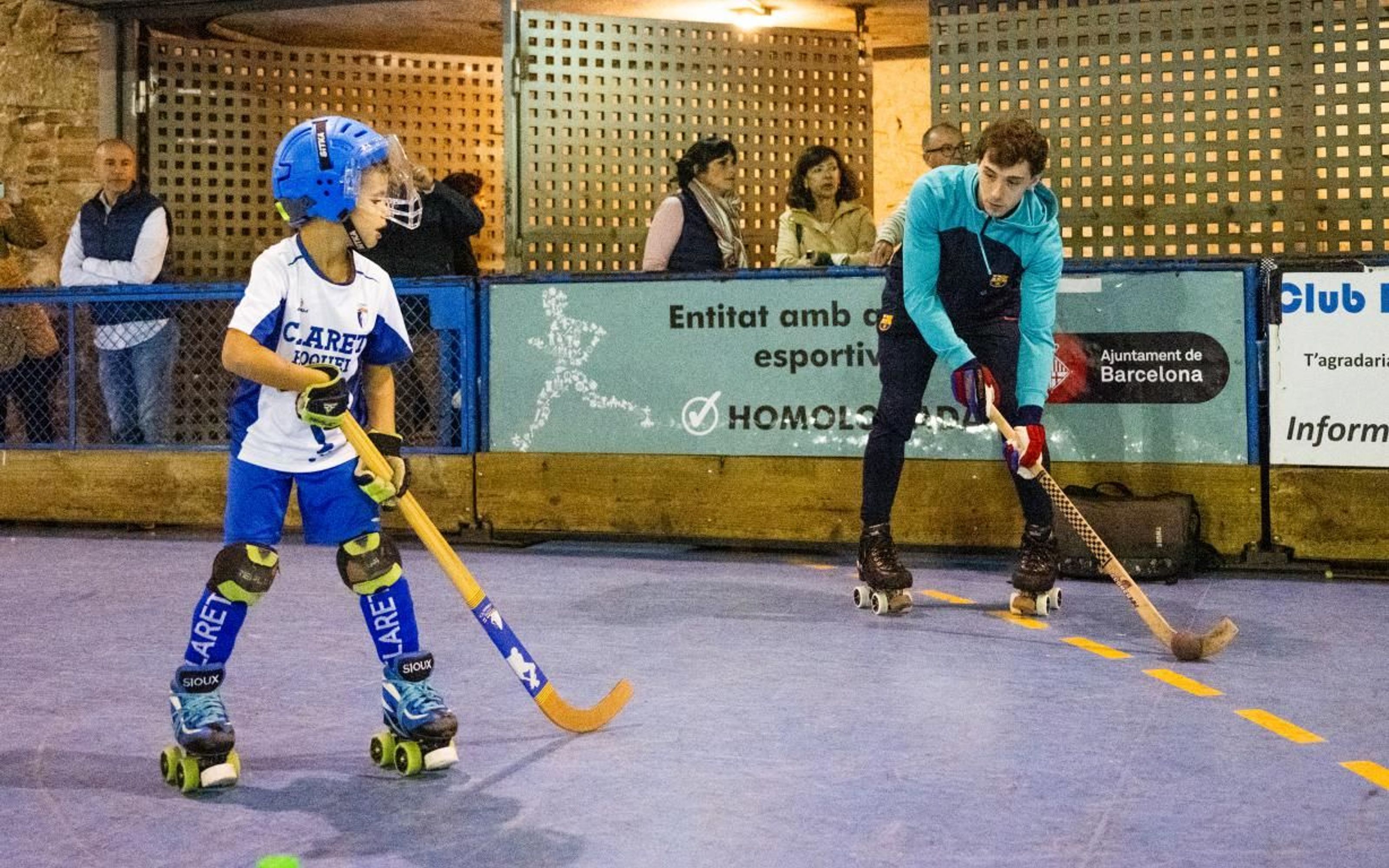 Entrenamiento de Sergi Panadero y Sergi Llorca con el Claret