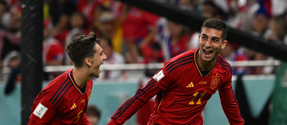 Ferran Torres y Gavi, primeros goleadores azulgranas del Mundial