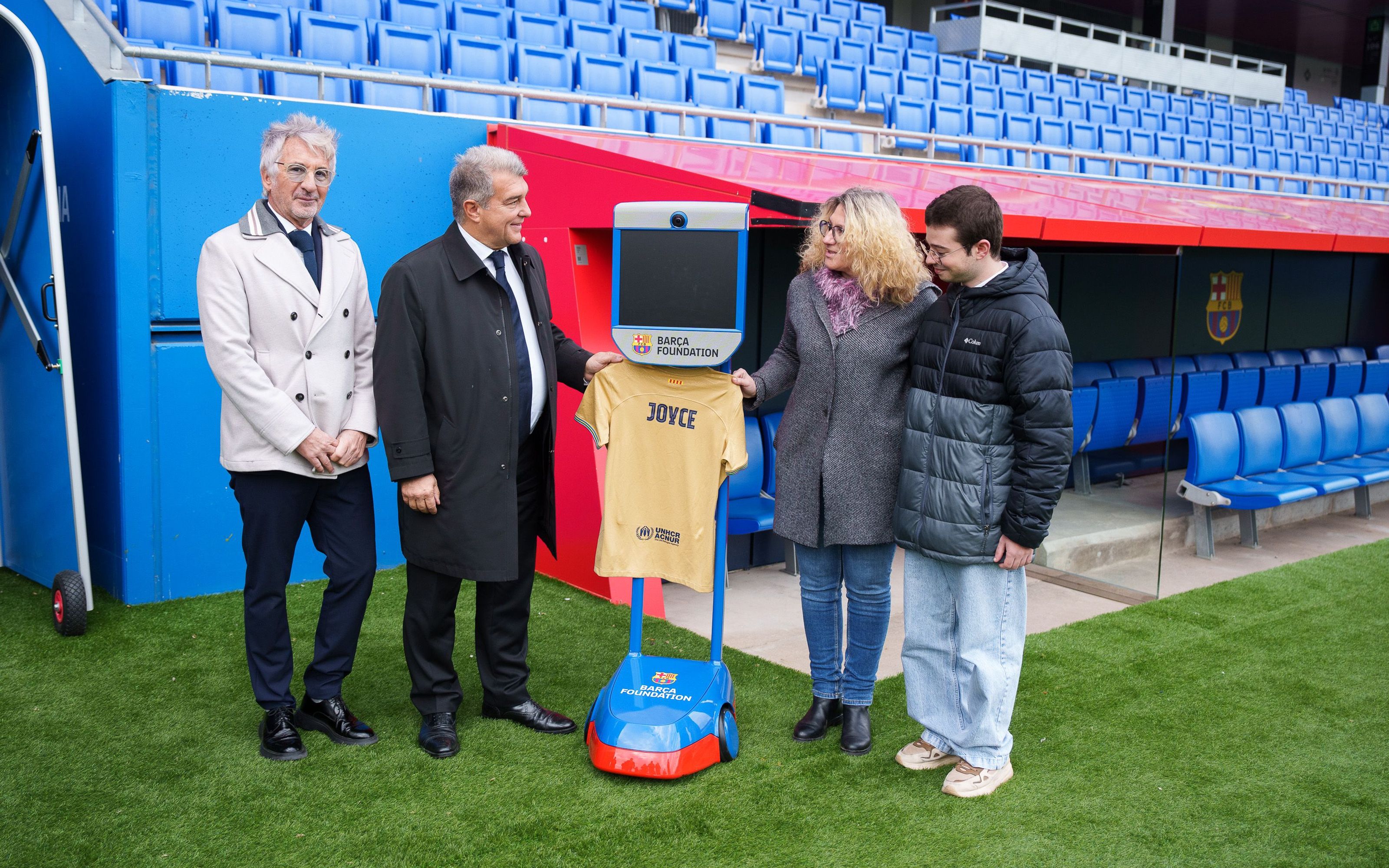 Joyce, the new FC Barcelona Foundation robot