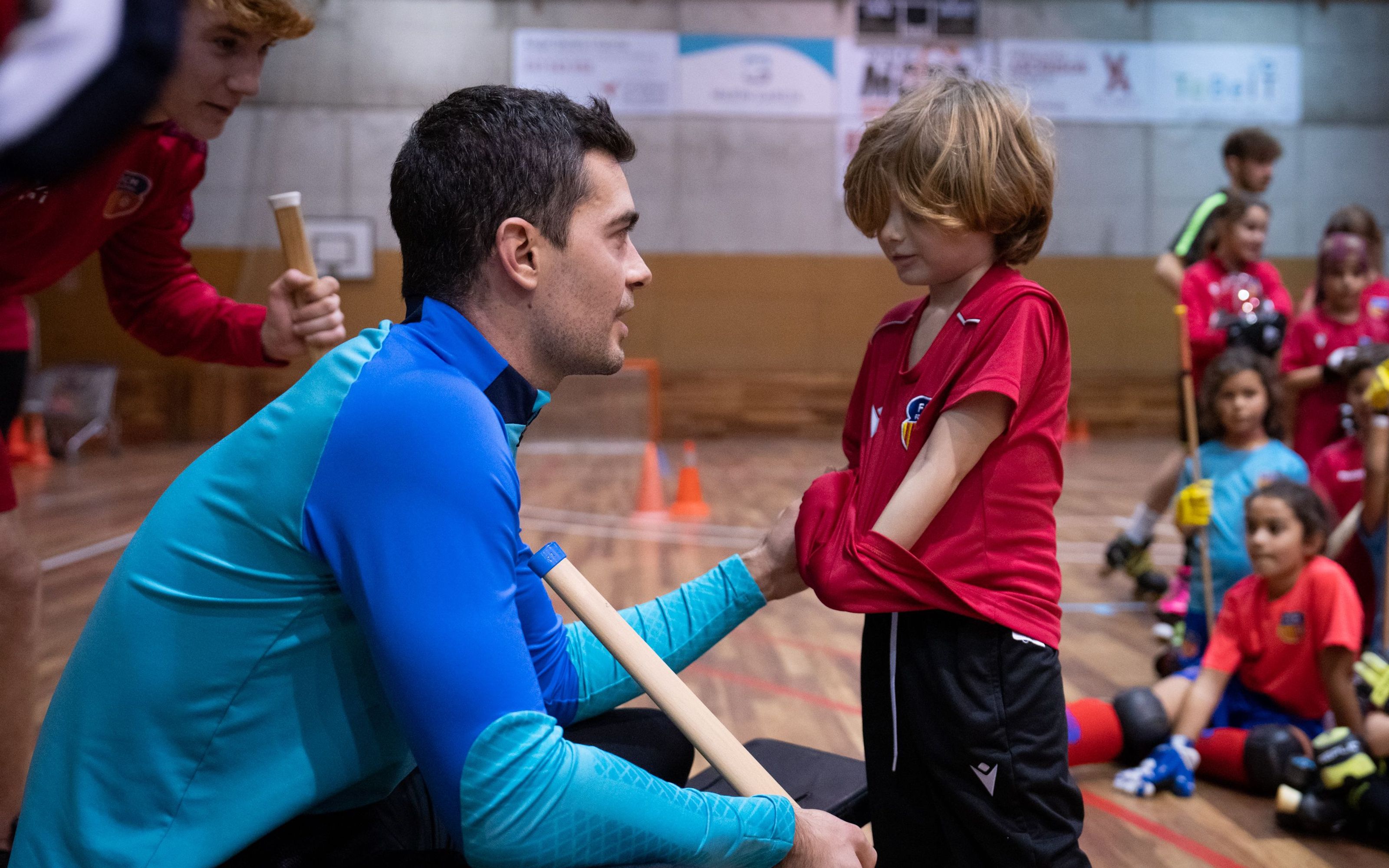 Entrenamiento de Carles y Marc Grau con el Martinenc