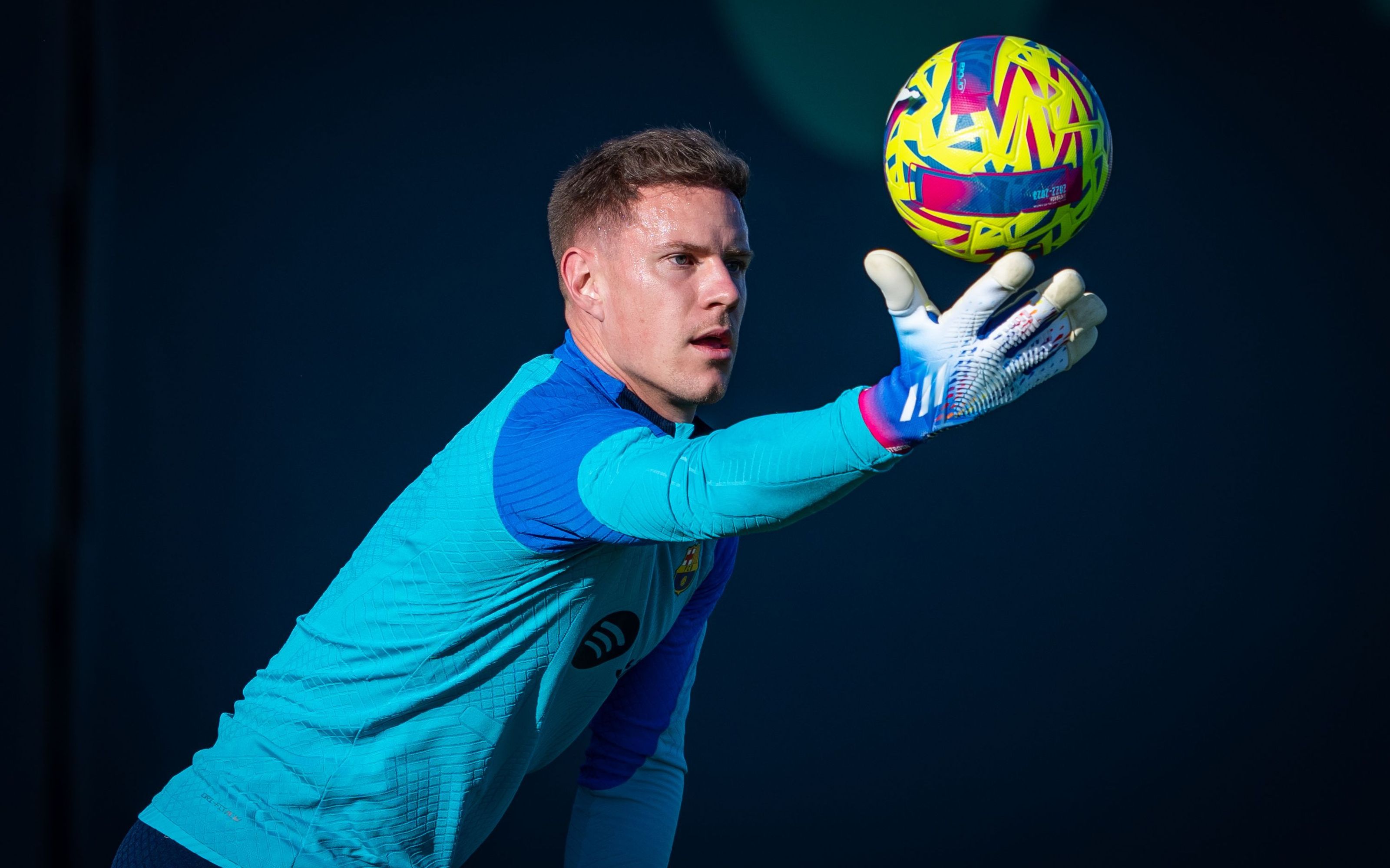 Ter Stegen back at training
