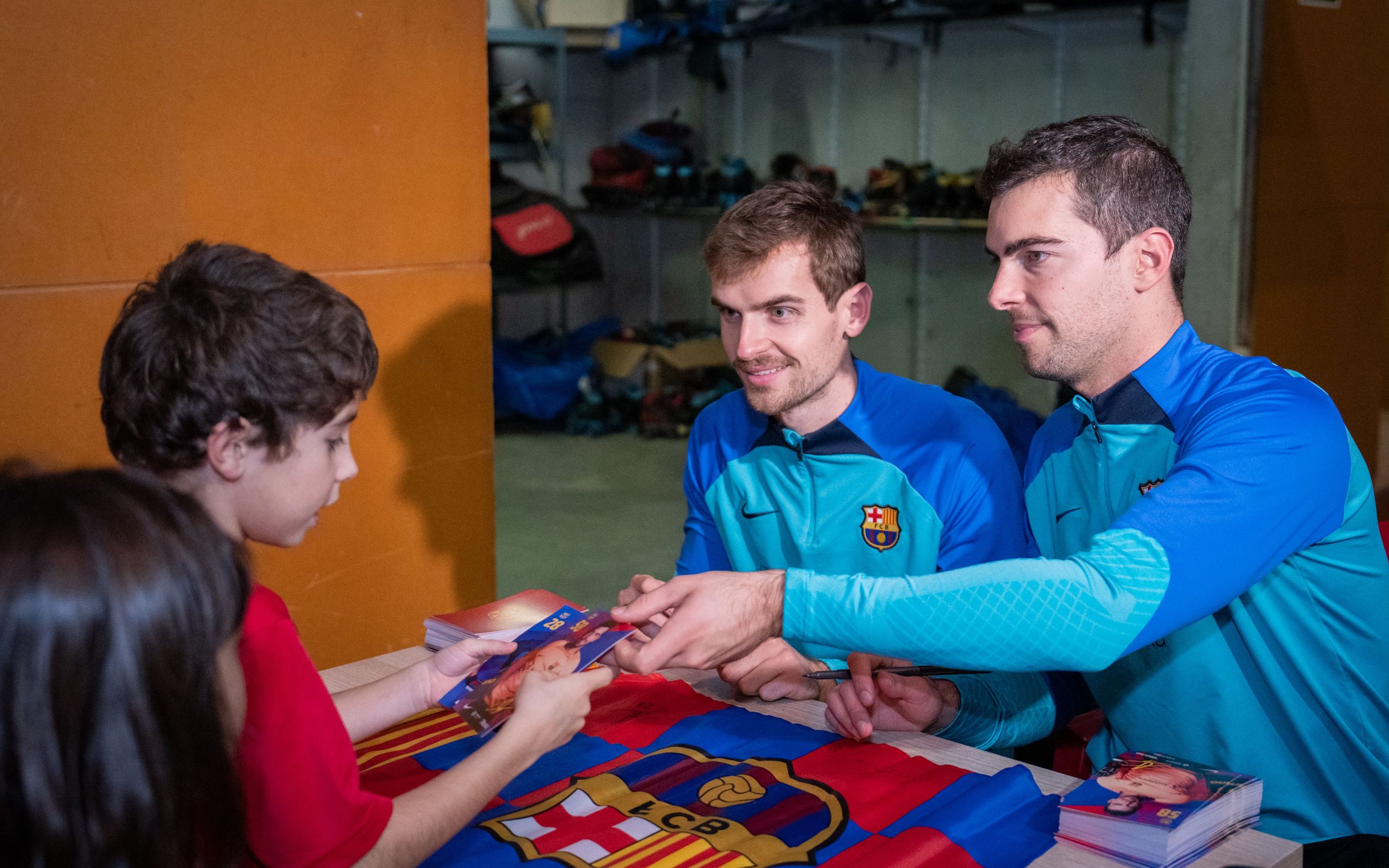 Entrenamiento de Carles y Marc Grau con el Martinenc