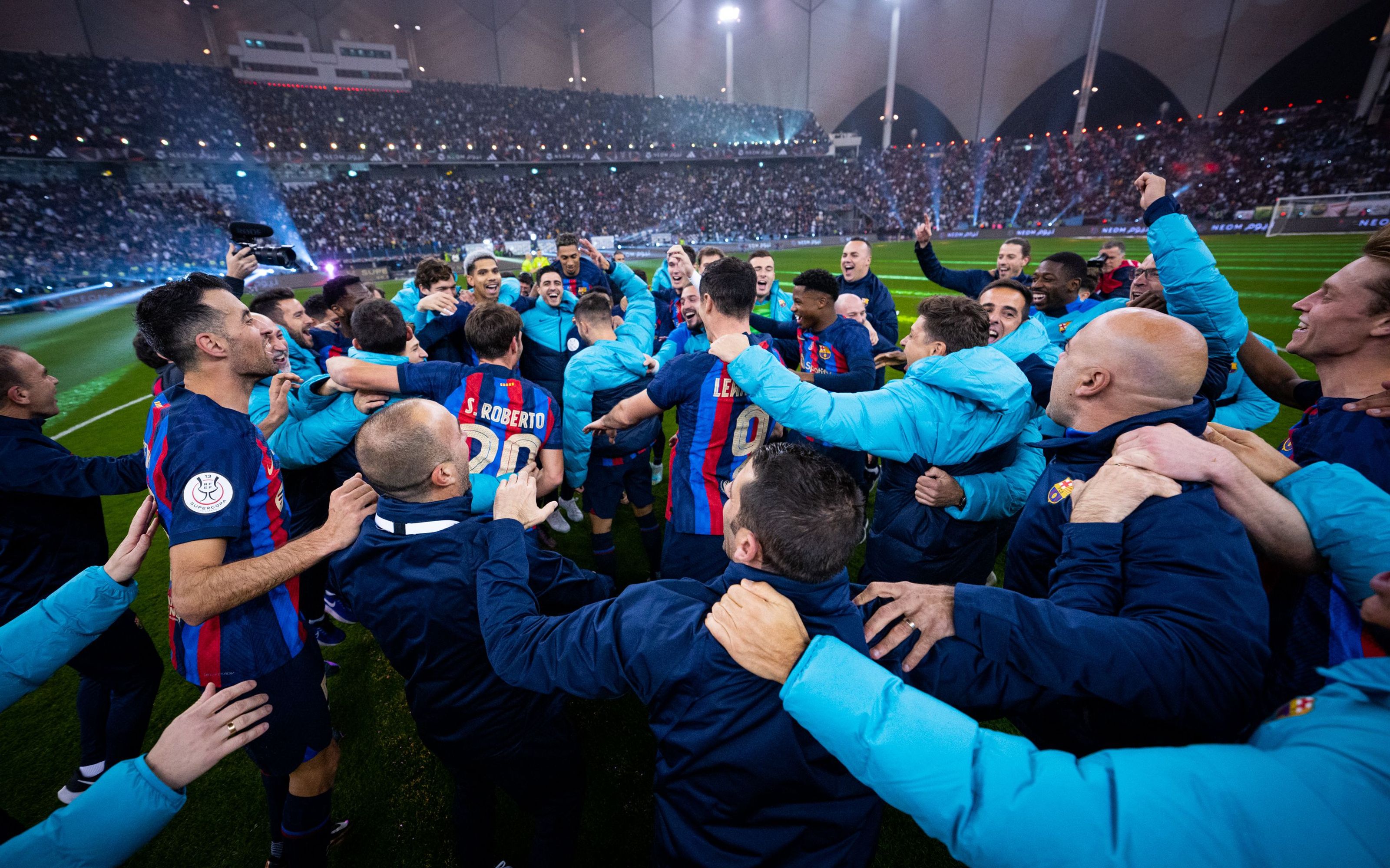 Super Cup celebrations in photos