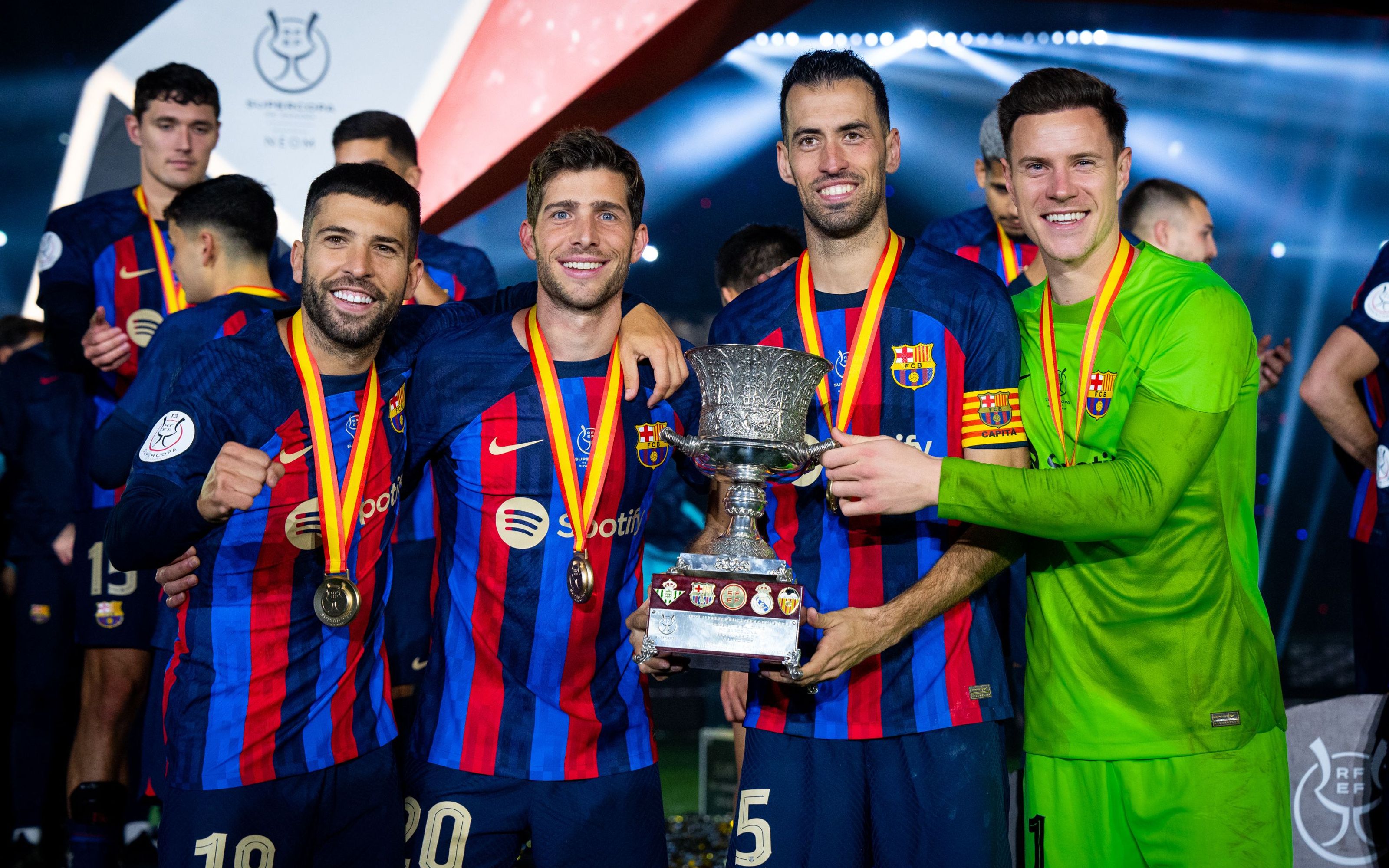 Super Cup celebrations in photos