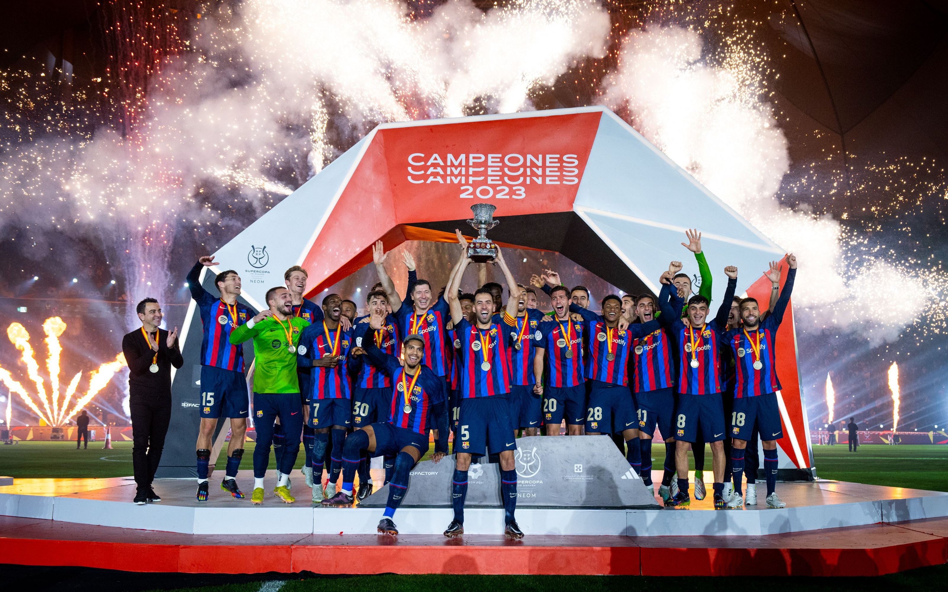 Super Cup celebrations in photos