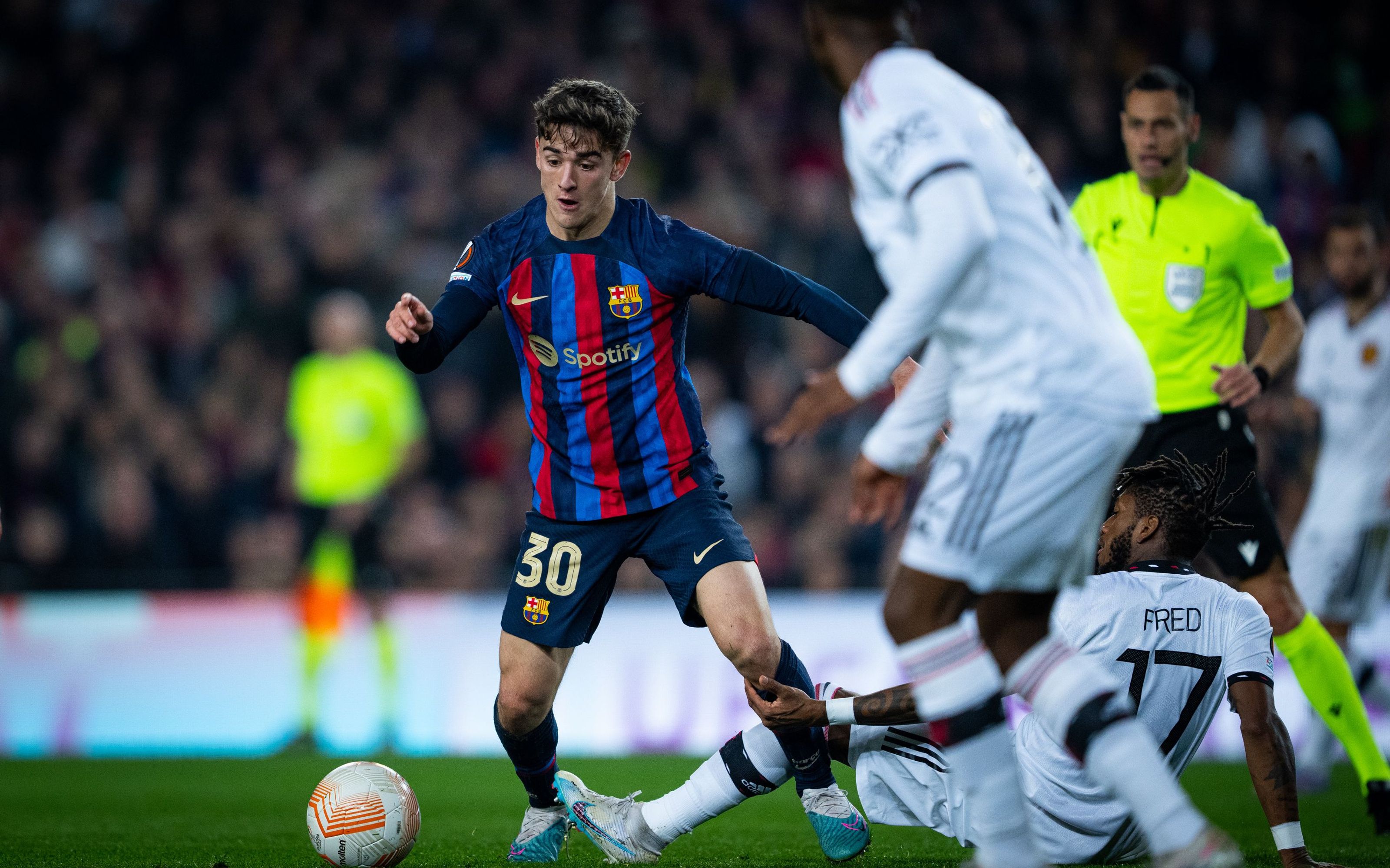 Barça v Manchester United in photos