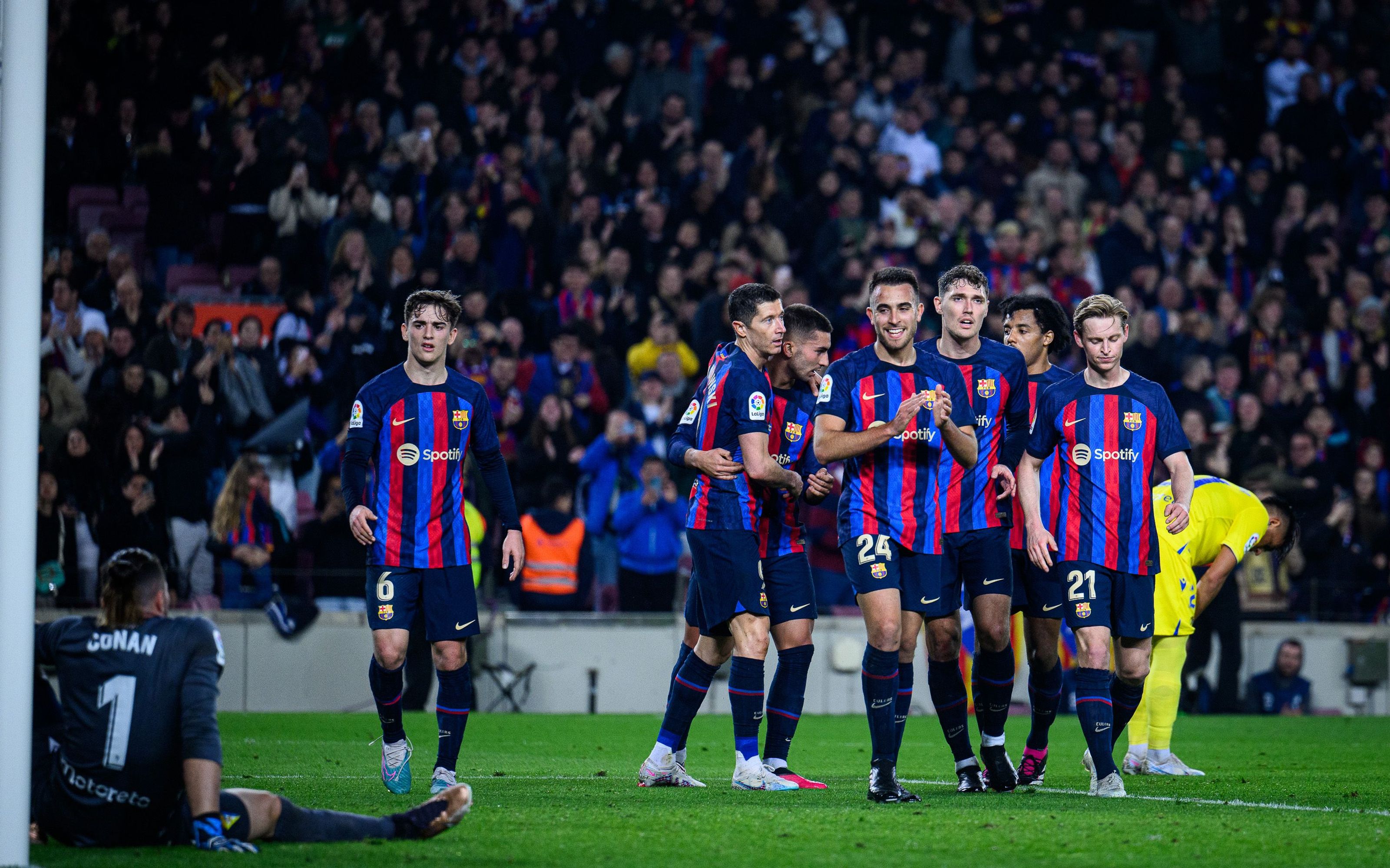 The photos from the win over Cádiz at Spotify Camp Nou