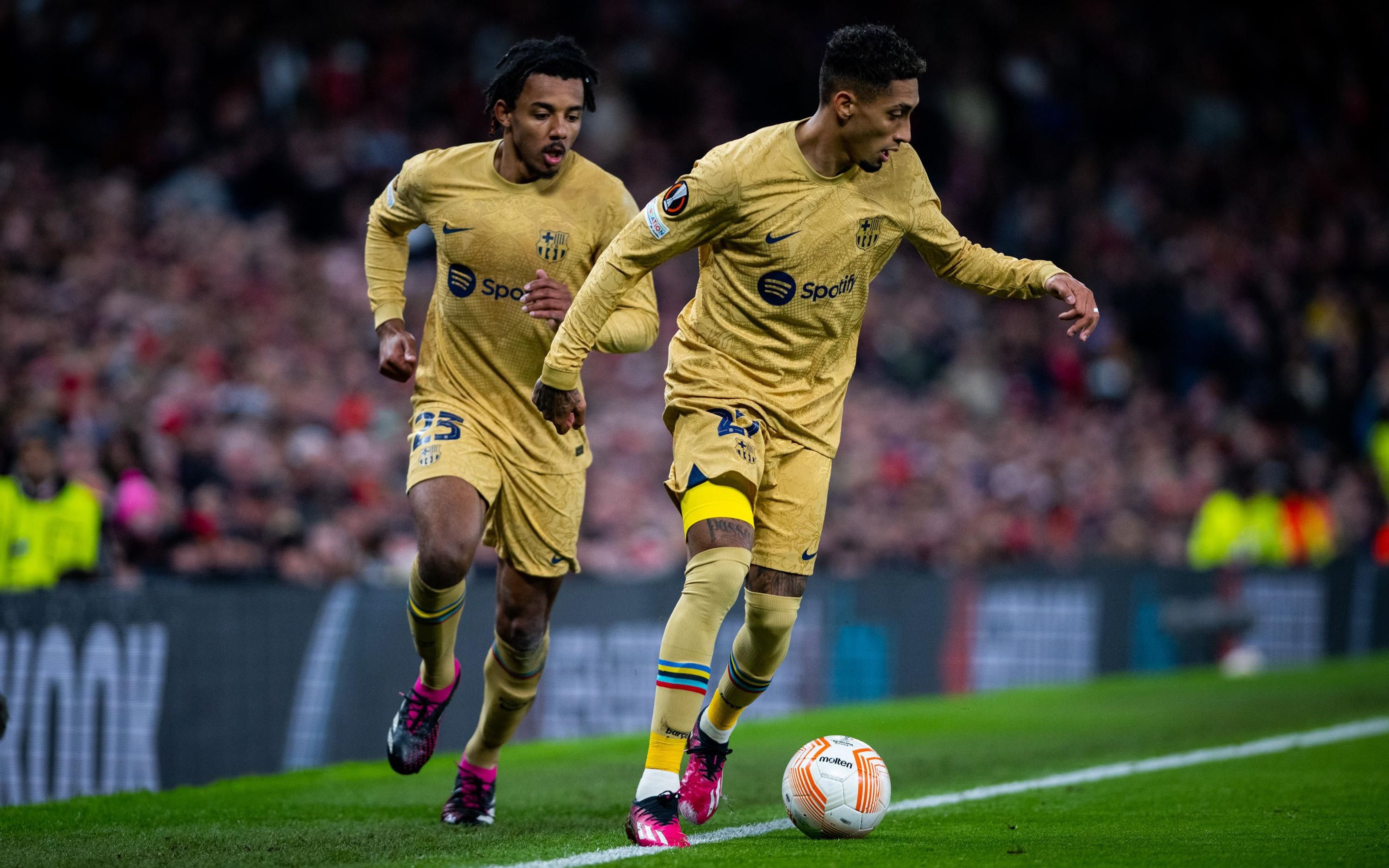Manchester United v Barça in photos