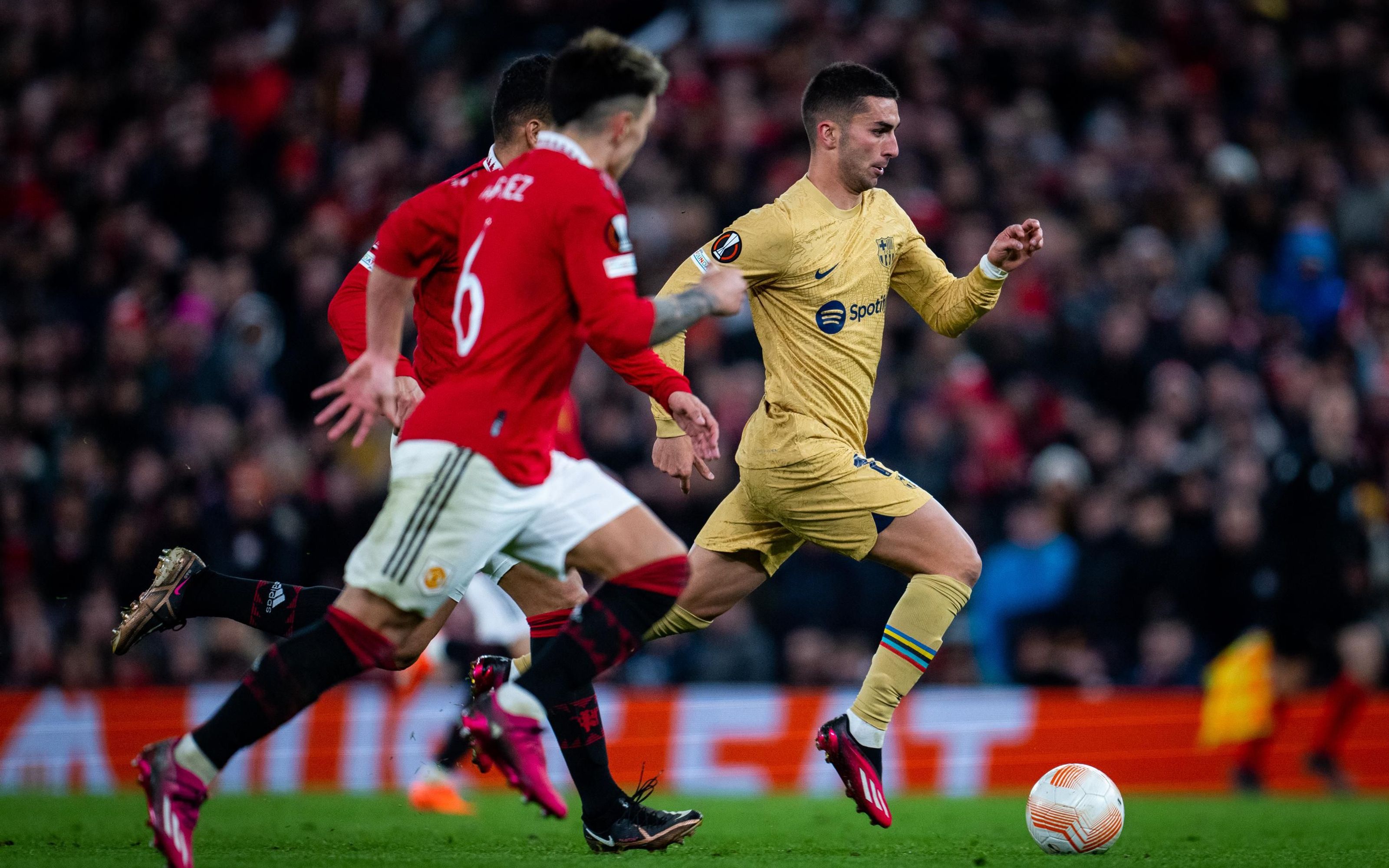 Manchester United v Barça in photos