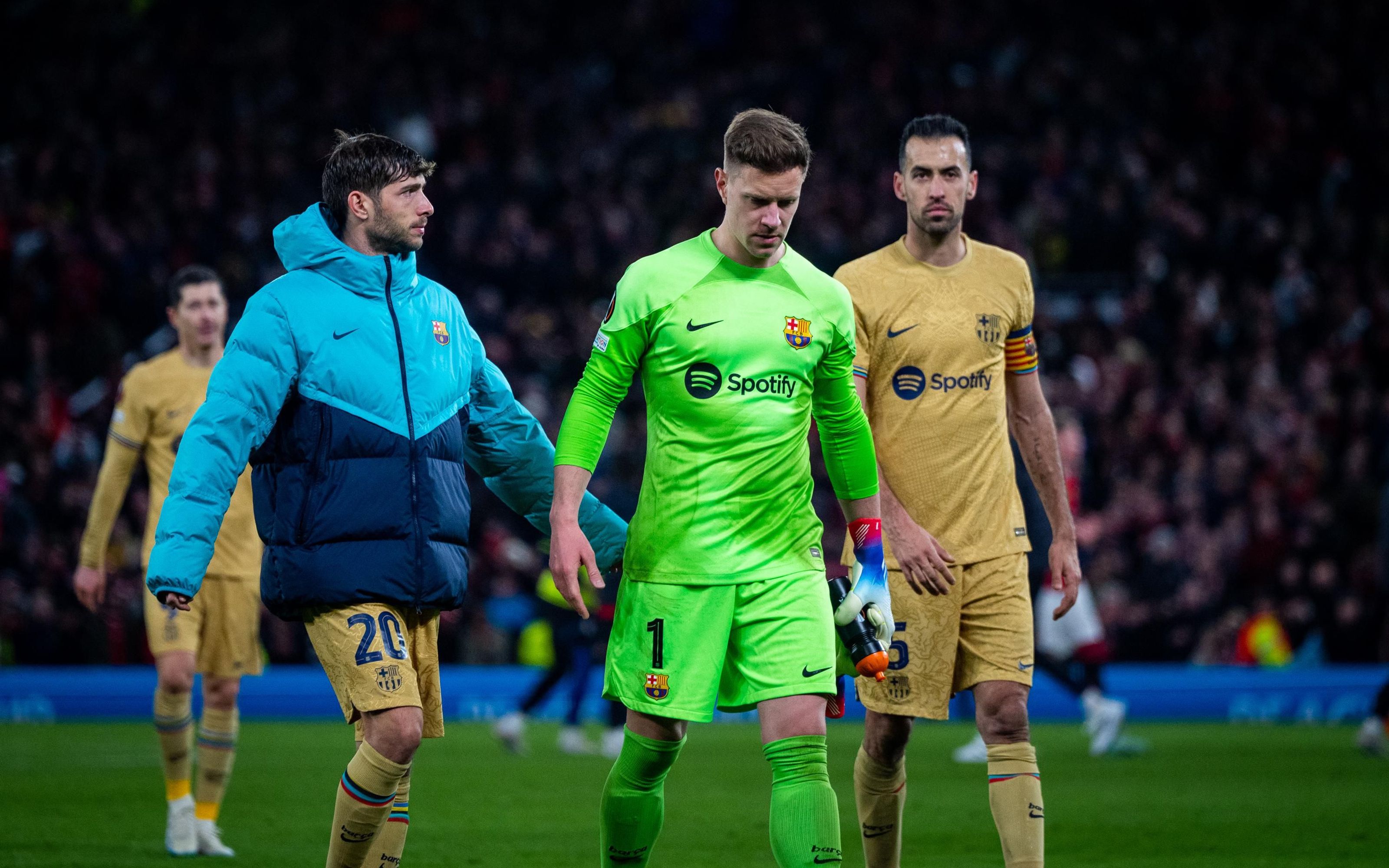 Manchester United v Barça in photos