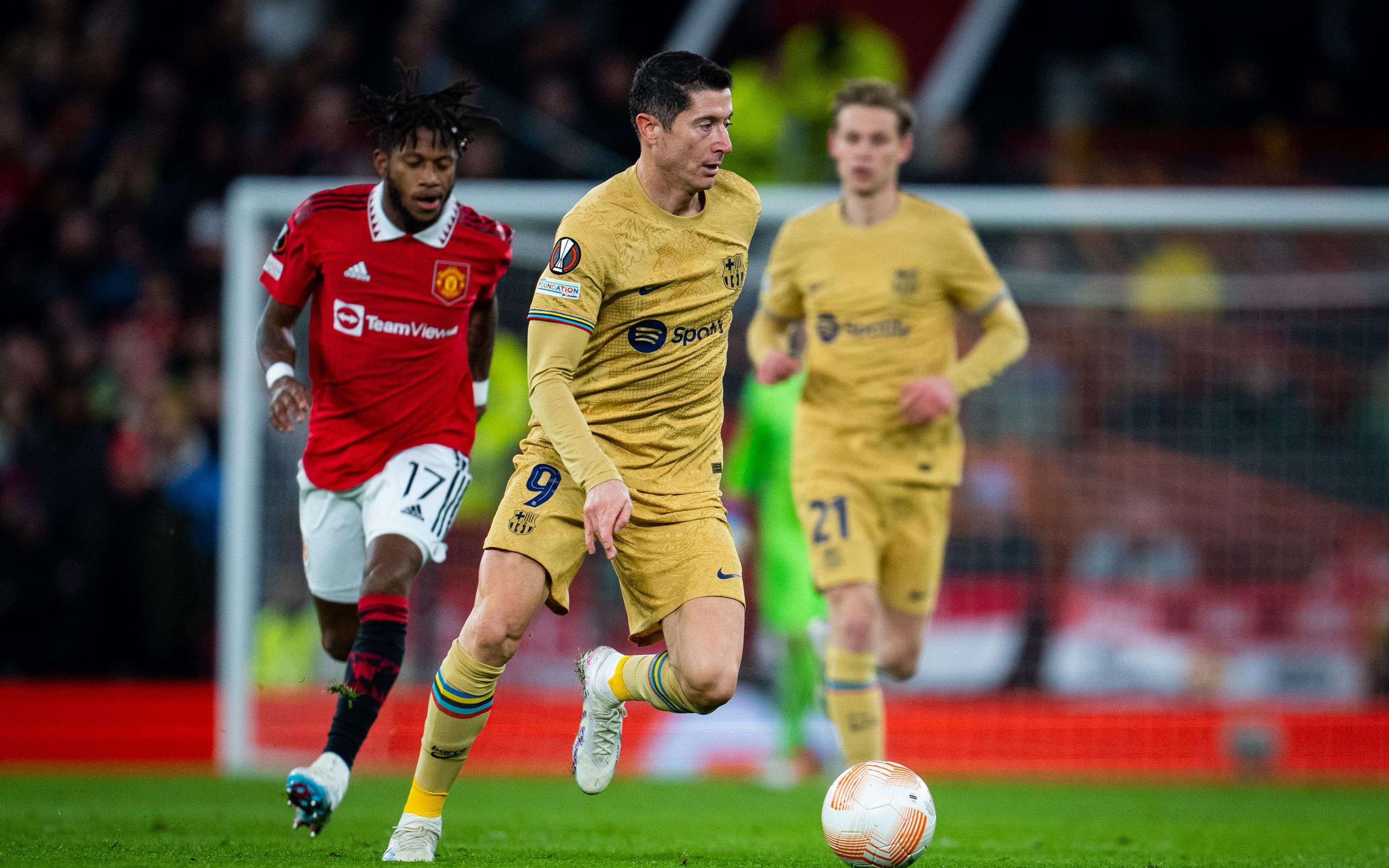 Manchester United v Barça in photos