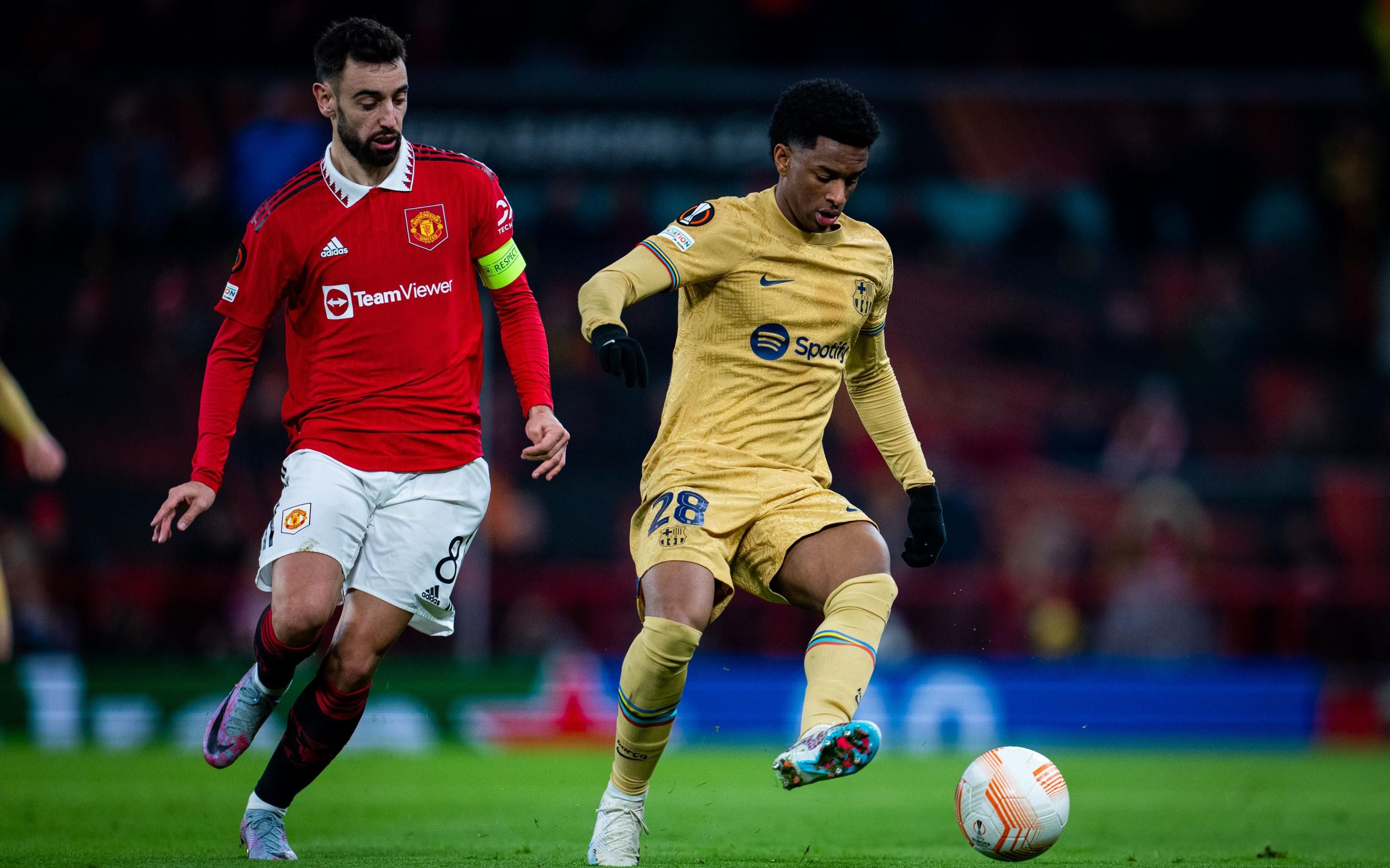 Manchester United v Barça in photos