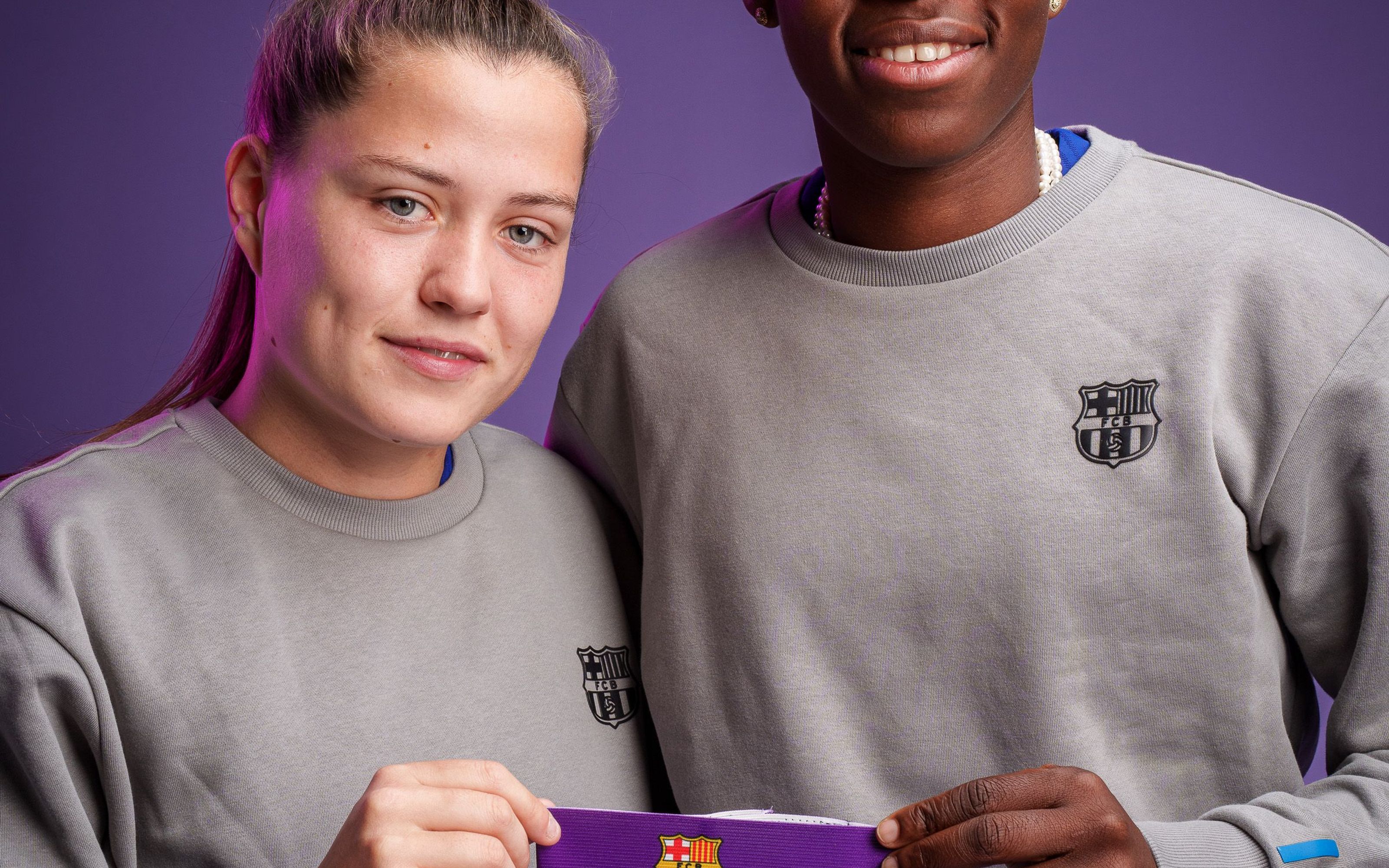 FC Barcelona men and women pros don the Barça Lilac
