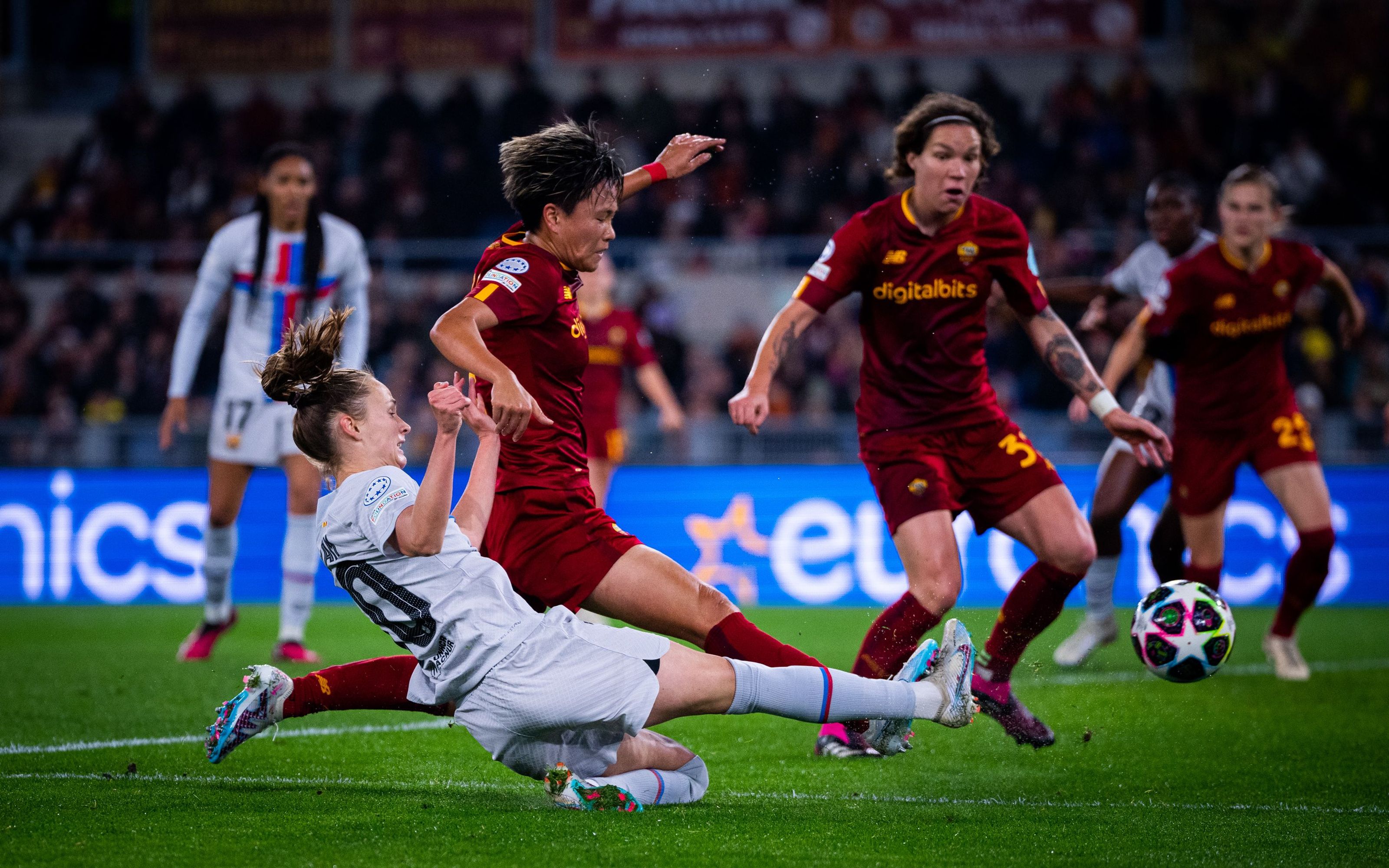AS Roma - FC Barcelona (0-1) Ida cuartos de final WUCL