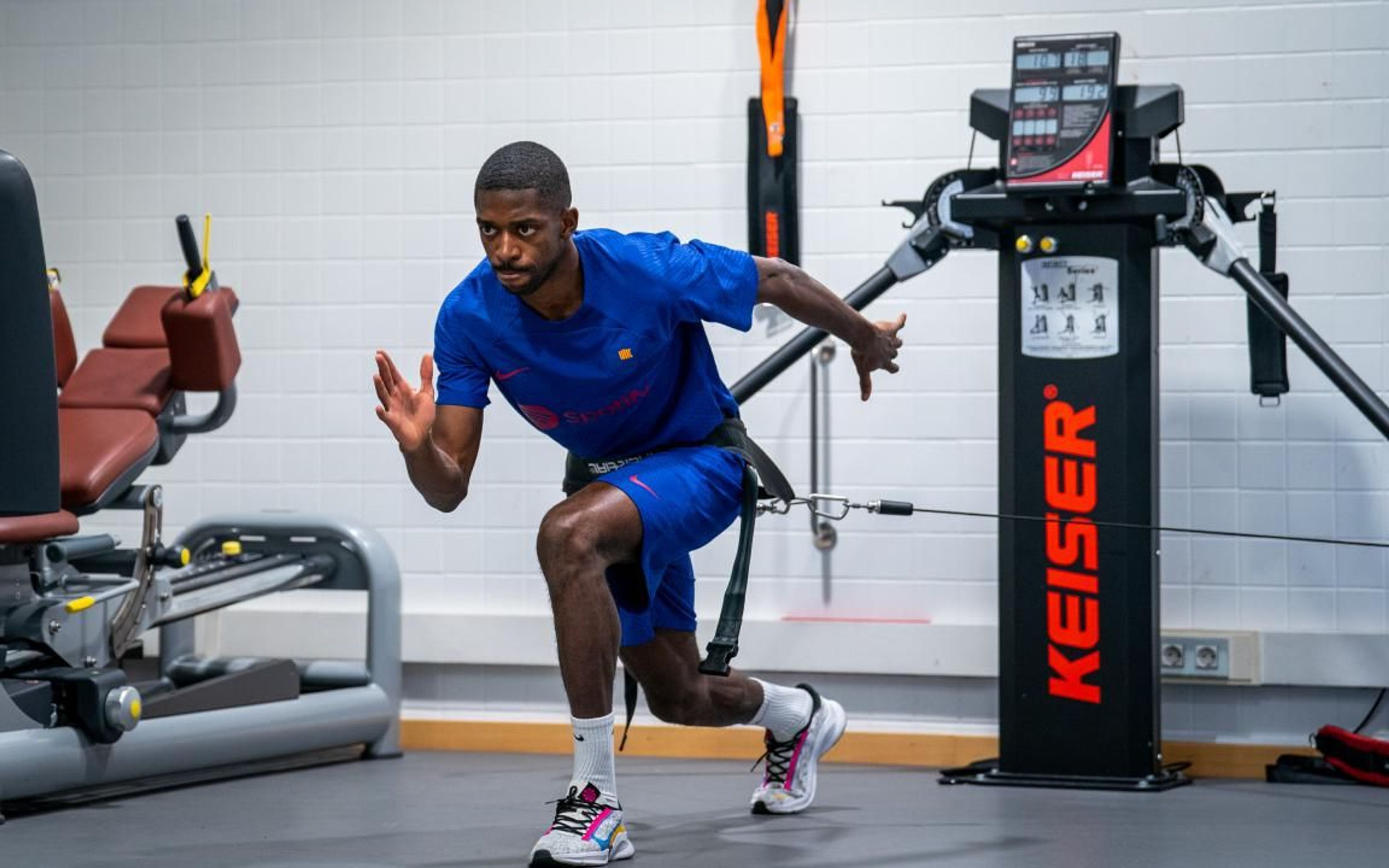 Dembélé trains with a return in mind