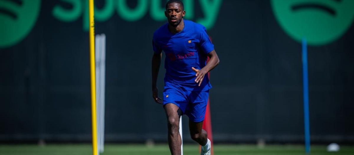 Dembélé trains with a return in mind