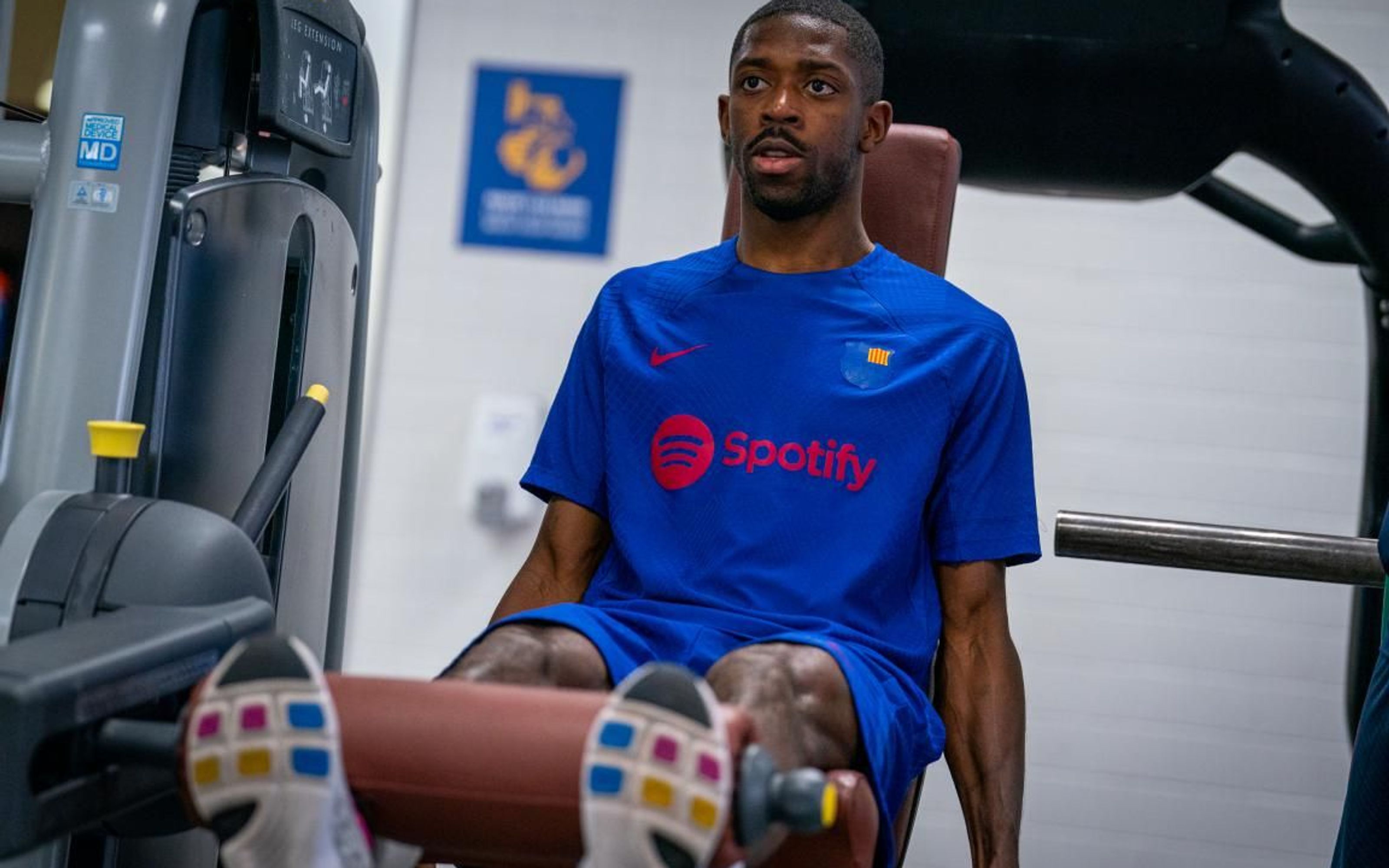 Dembélé trains with a return in mind