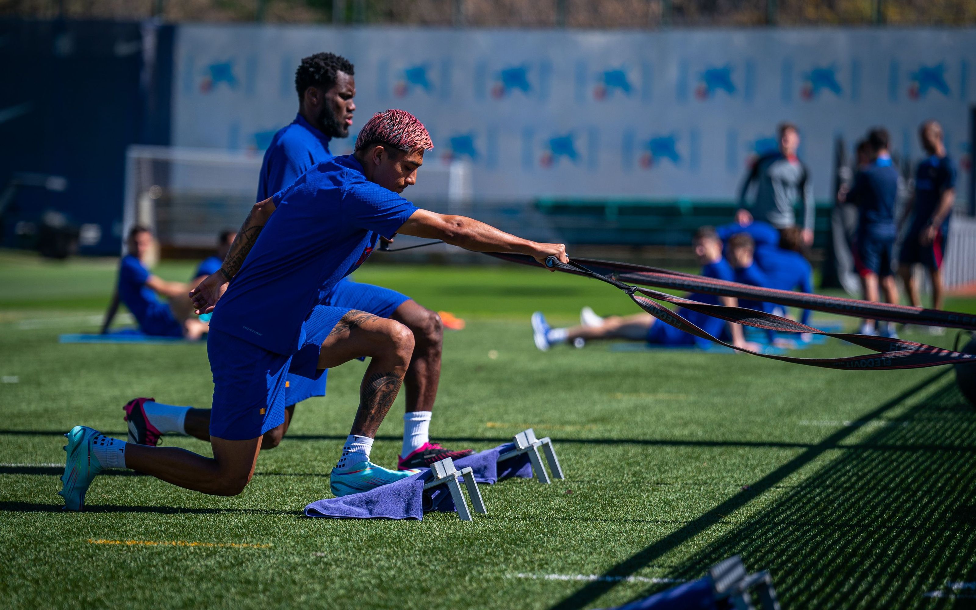Sunday training session after win at Elche