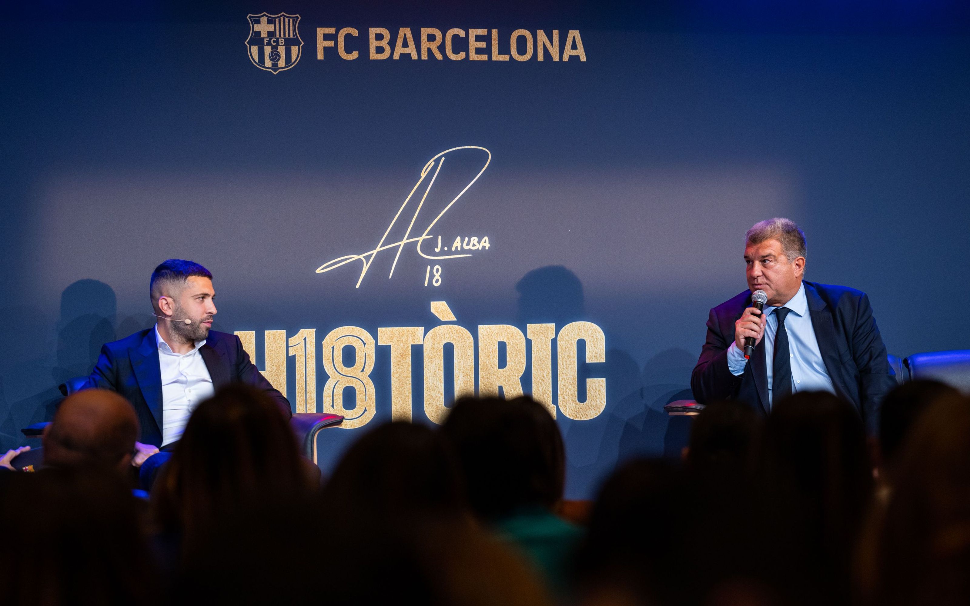 La cérémonie de départ de Jordi Alba, en images