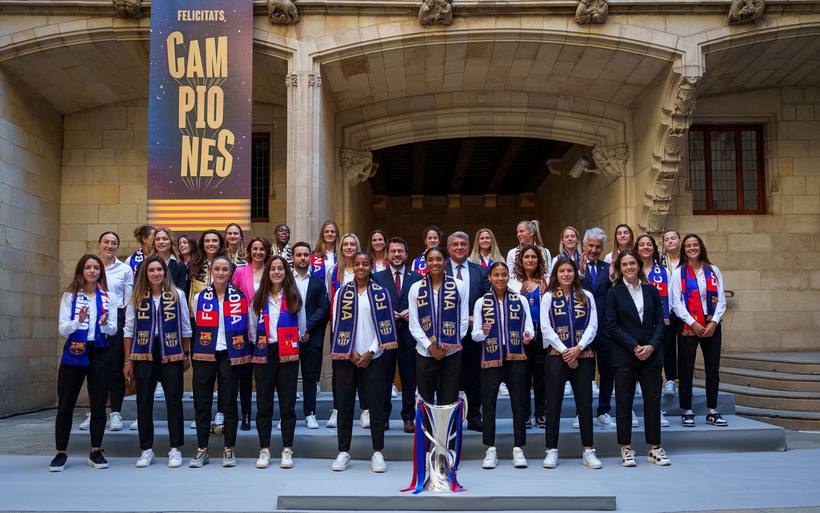 Institutional reception for UWCL champions