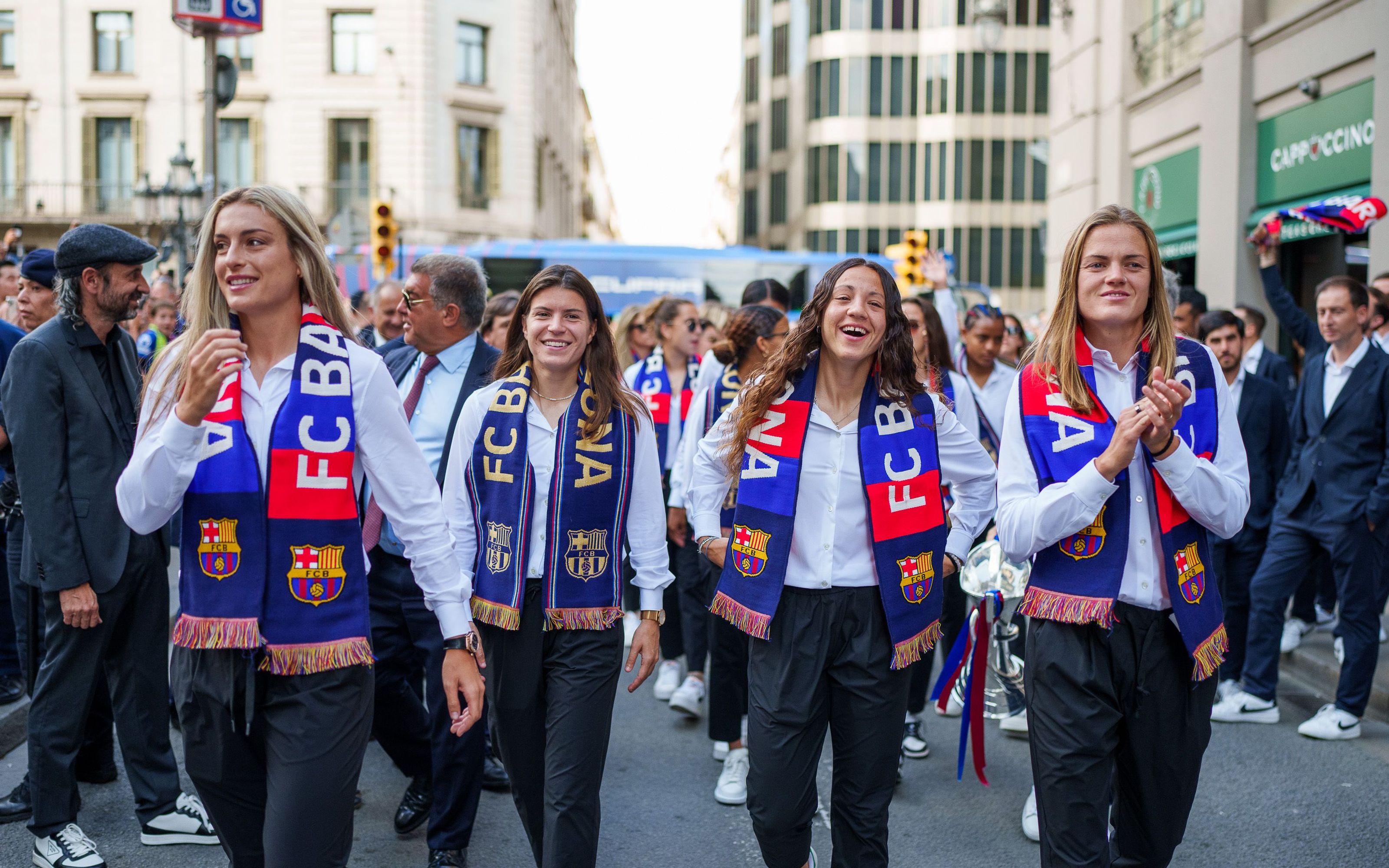 Institutional reception for UWCL champions