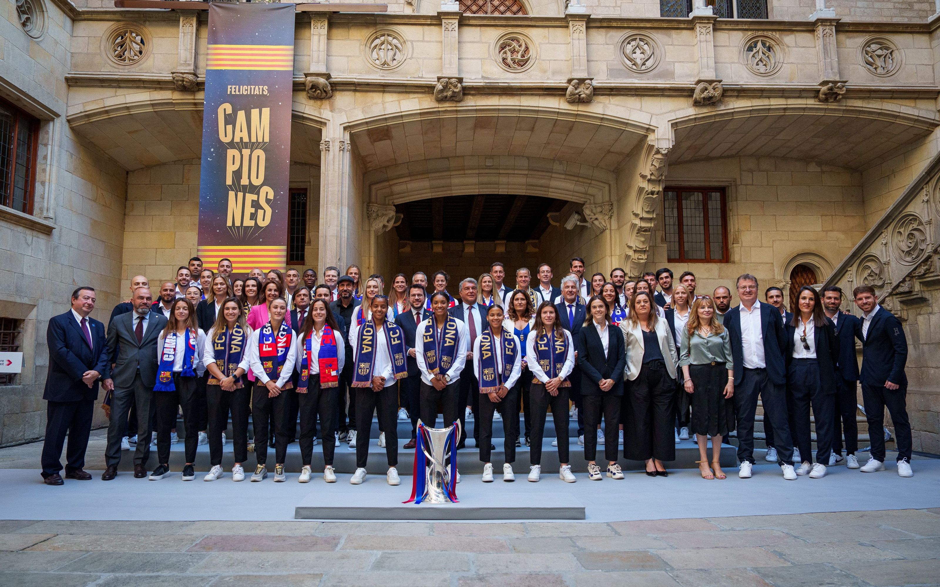 Institutional reception for UWCL champions