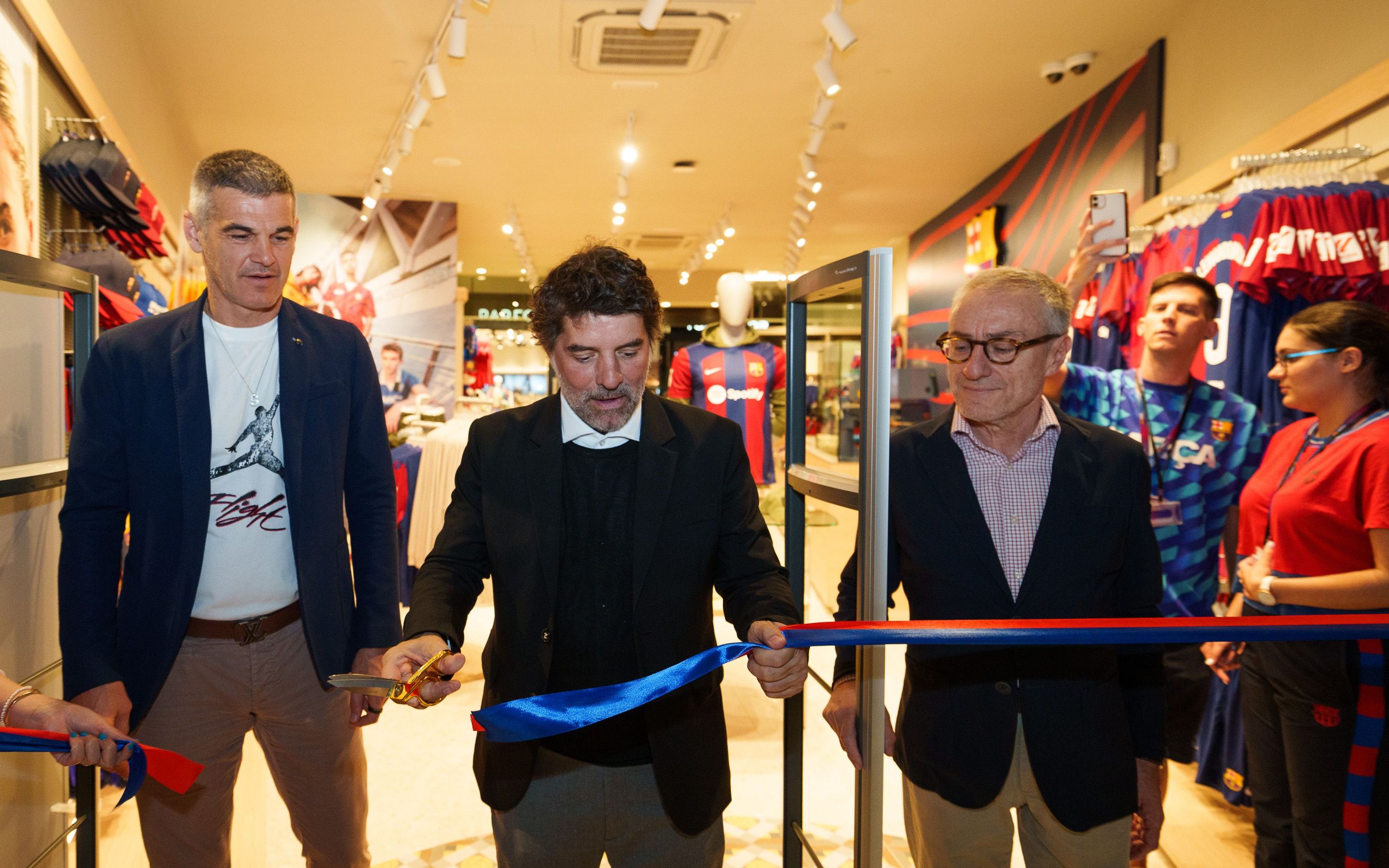 La inauguración de la nueva Barça Store Las Arenas