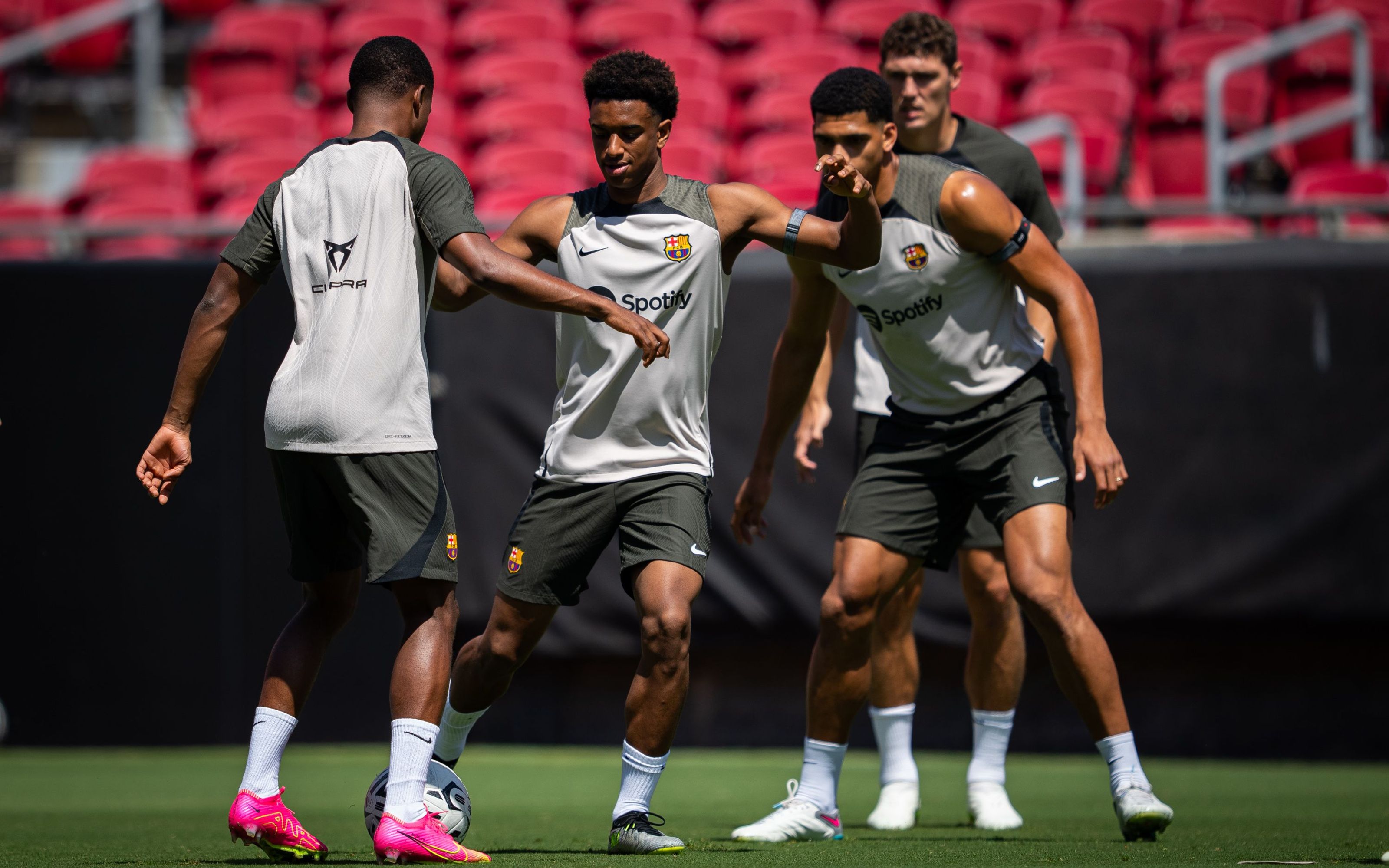 ロスアンジェルスでの試合翌日練習（27-7-23）